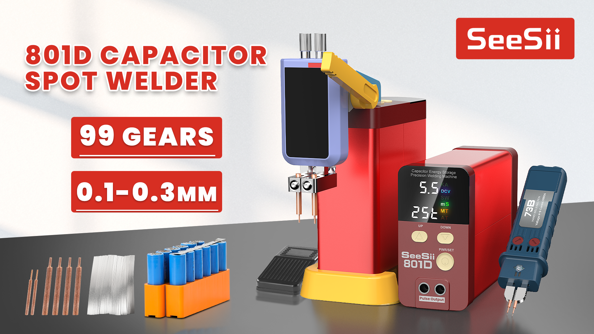 Watch Seesii 12KW 801D Powerful Pulse Output Spot Welder on Amazon Live