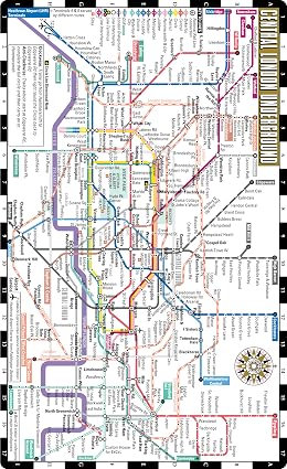 Streetwise London Underground Map - The Tube - Laminated London Metro ...