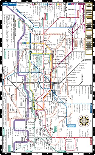 Streetwise London Underground Map - The Tube - Laminated London Metro ...