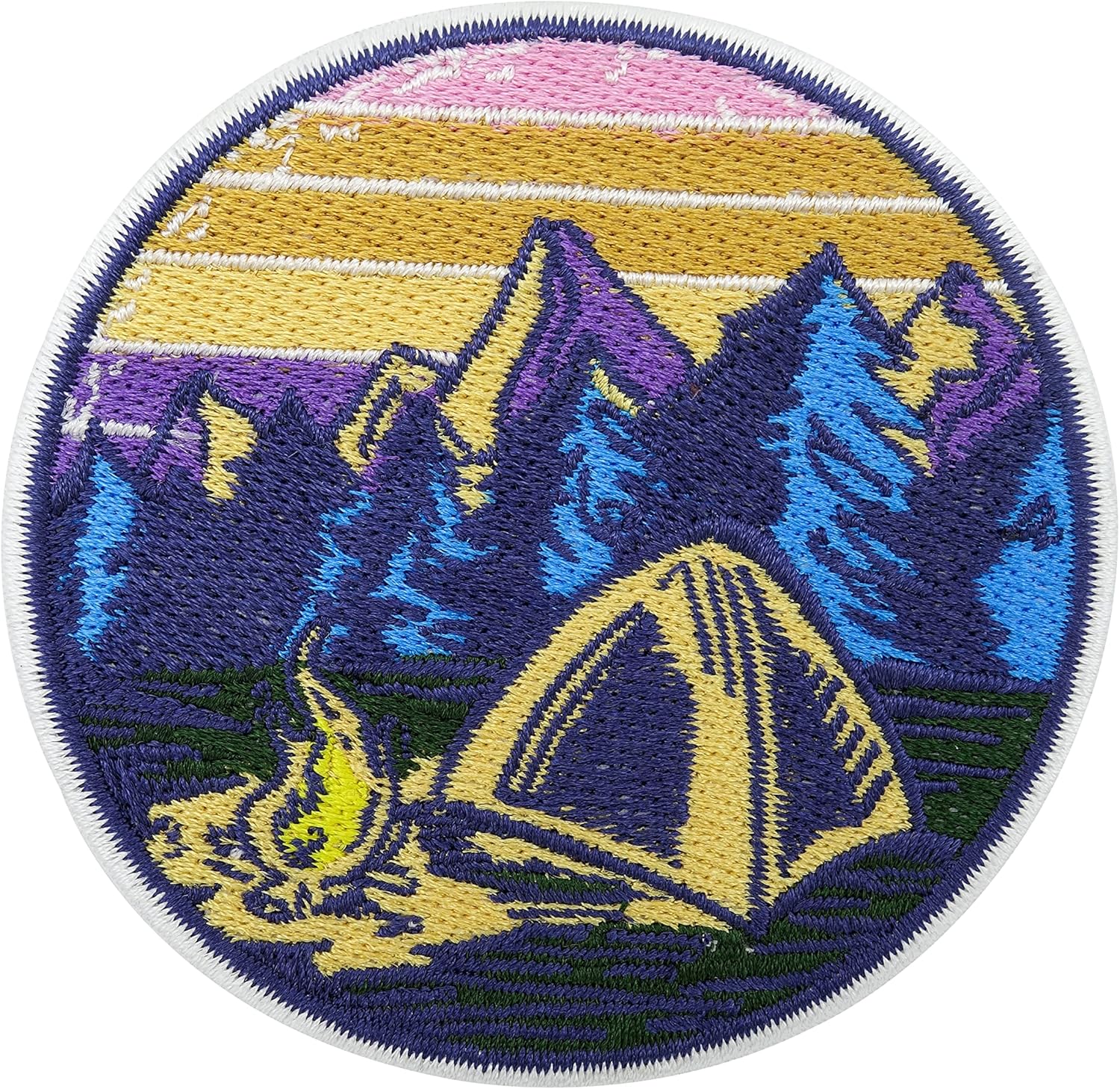 Finally Home Écusson de tente de camping rétro à repasser | Patchs de ...