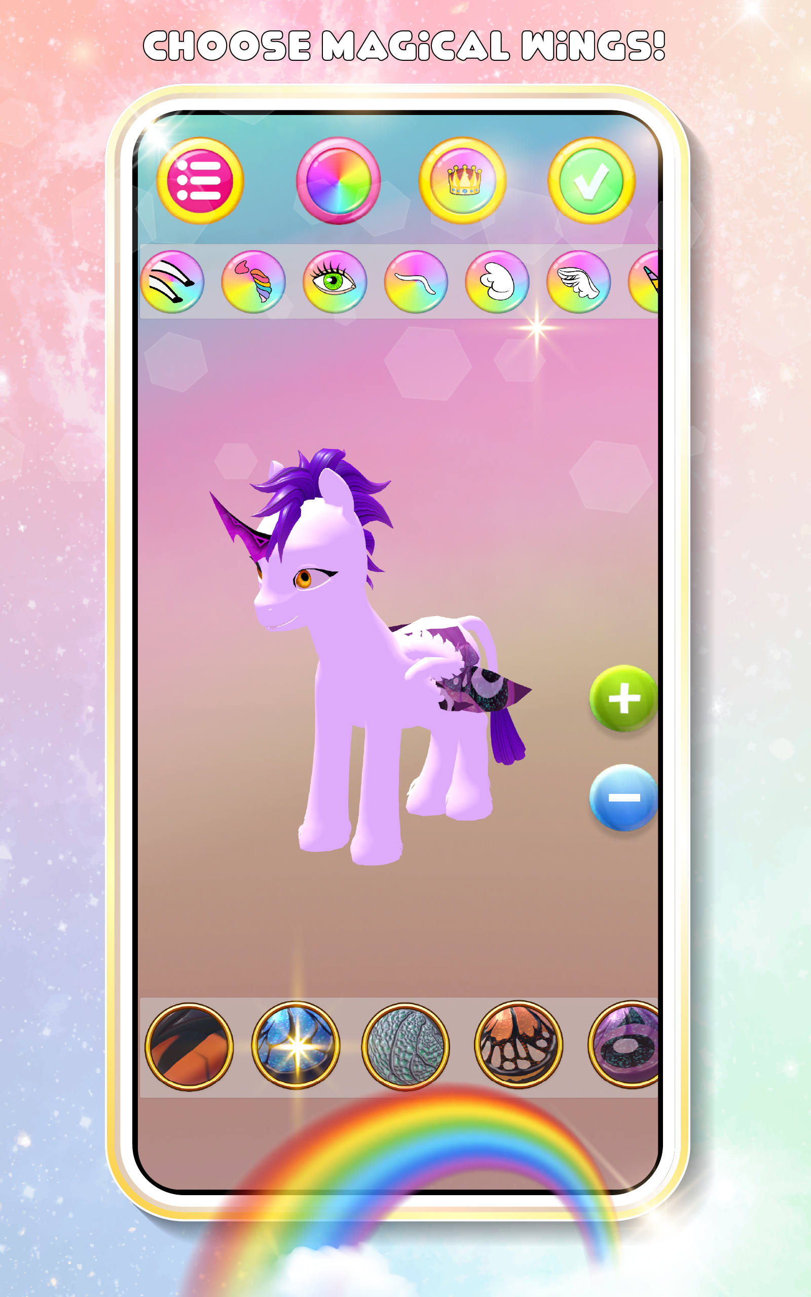 Unicorn Coloring Games for kids 3D Rainbow Glitter colouring book - App ...