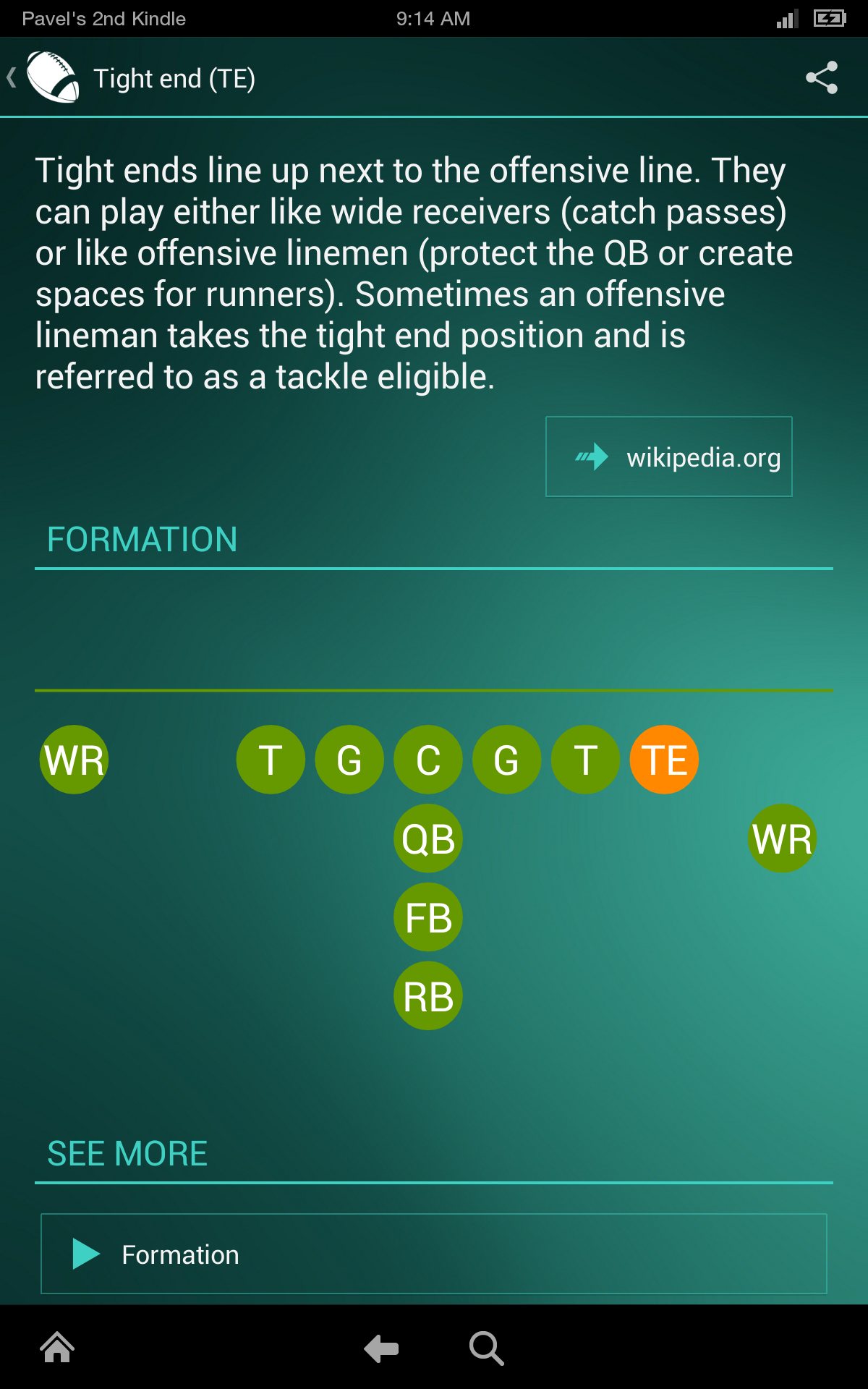 Football Glossary - App on Amazon Appstore