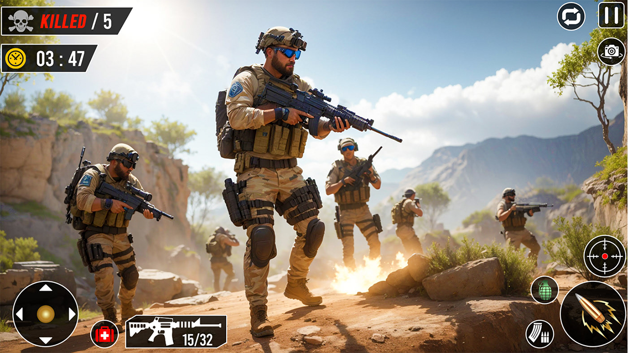 Real FPS Gun Shooting War Arena Simulator Games 2023 - Free FPS Sniper Gun Shooter Adventure ...