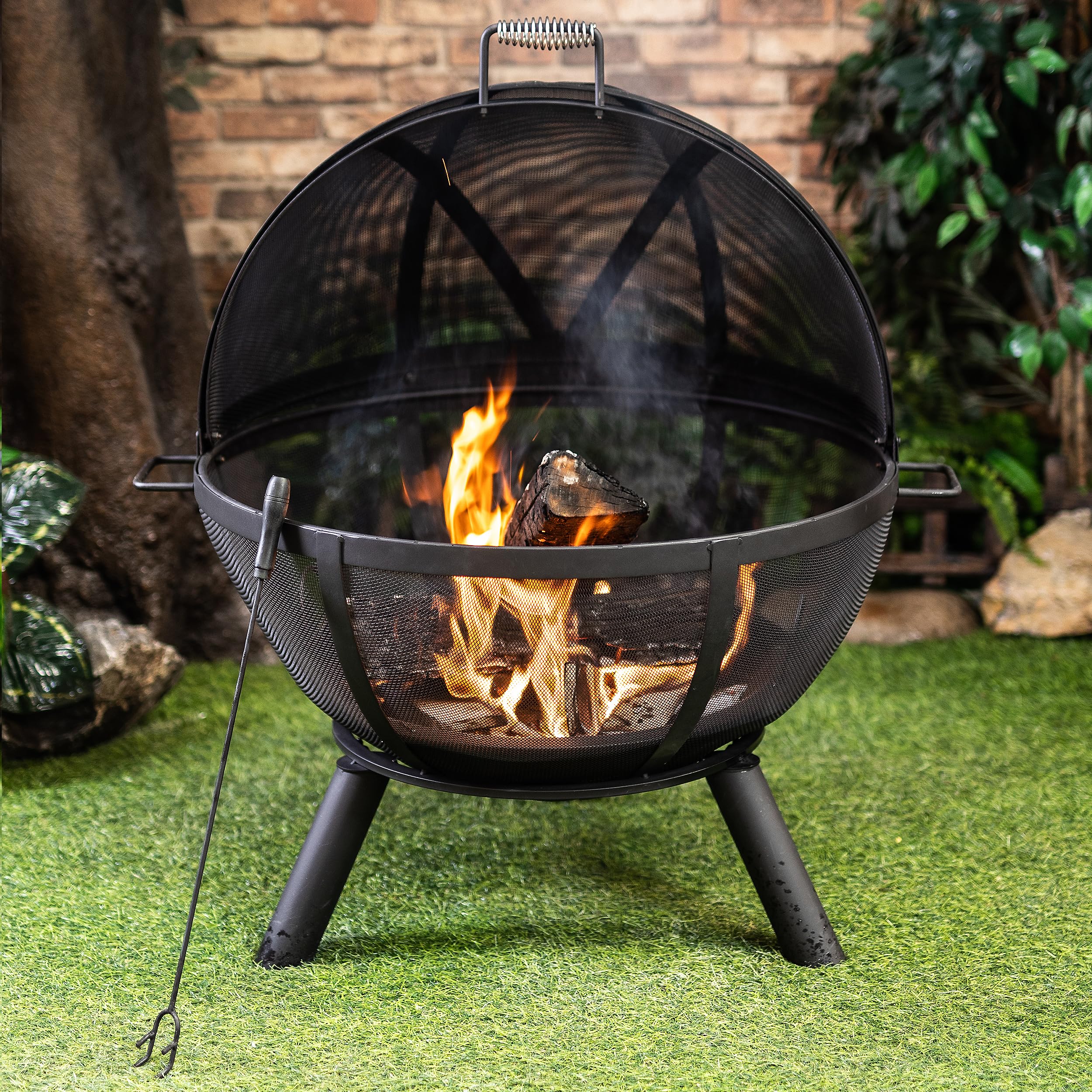 Amazon.com : Deko Living 38 Inch Outdoor Sphere Fire Pit - Durable ...