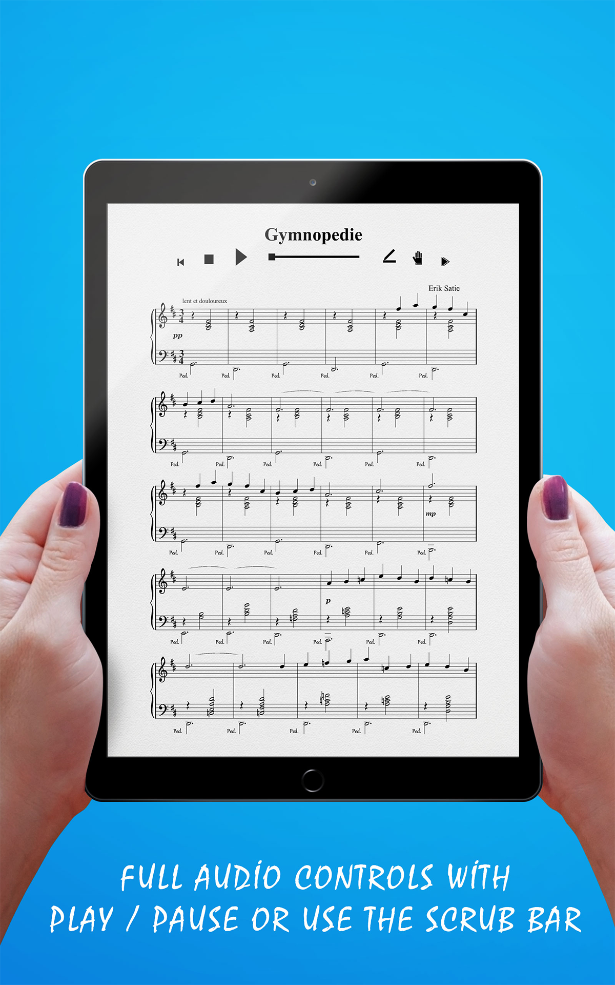 Gymnopedie No 1 Piano Sheet Music - App on Amazon Appstore