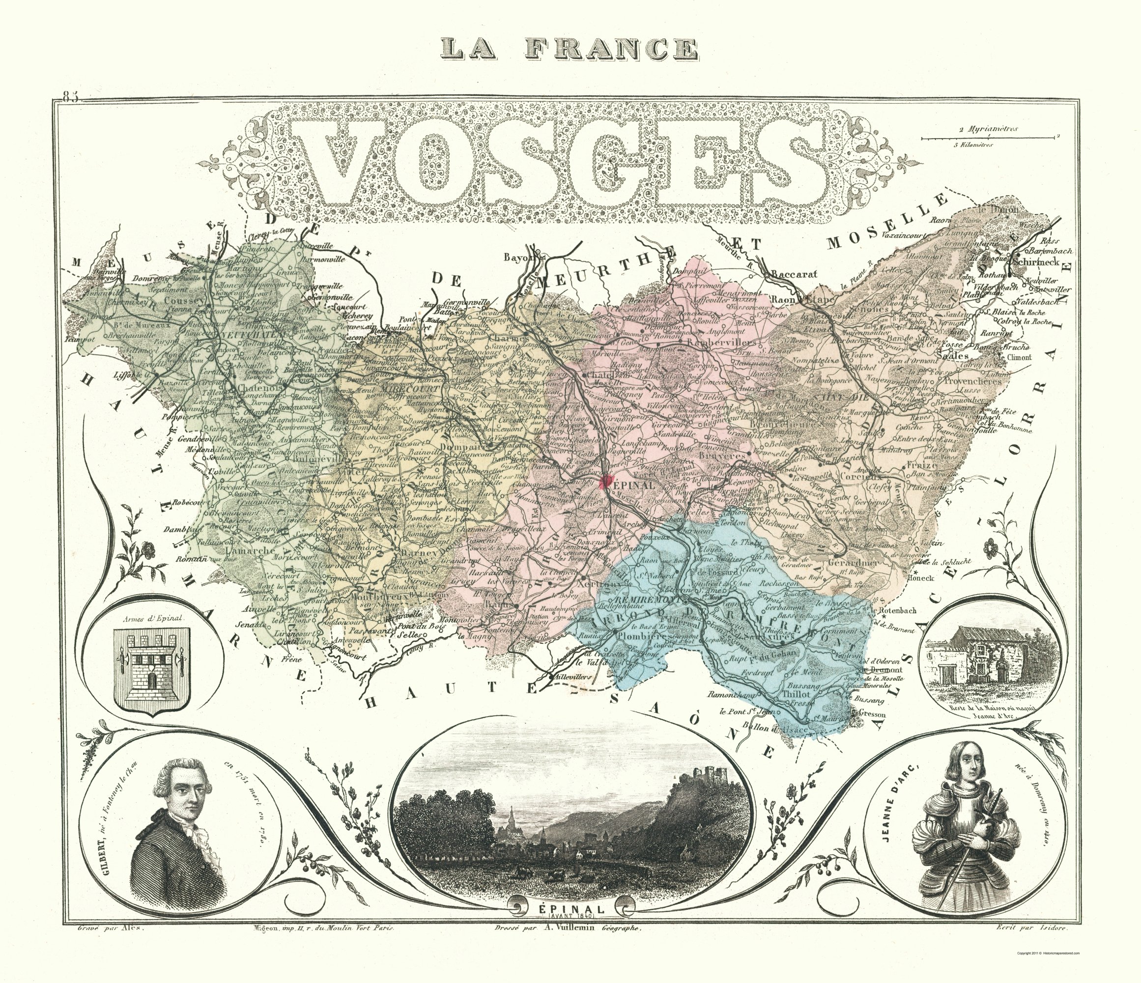 Vosges Mountains On World Map