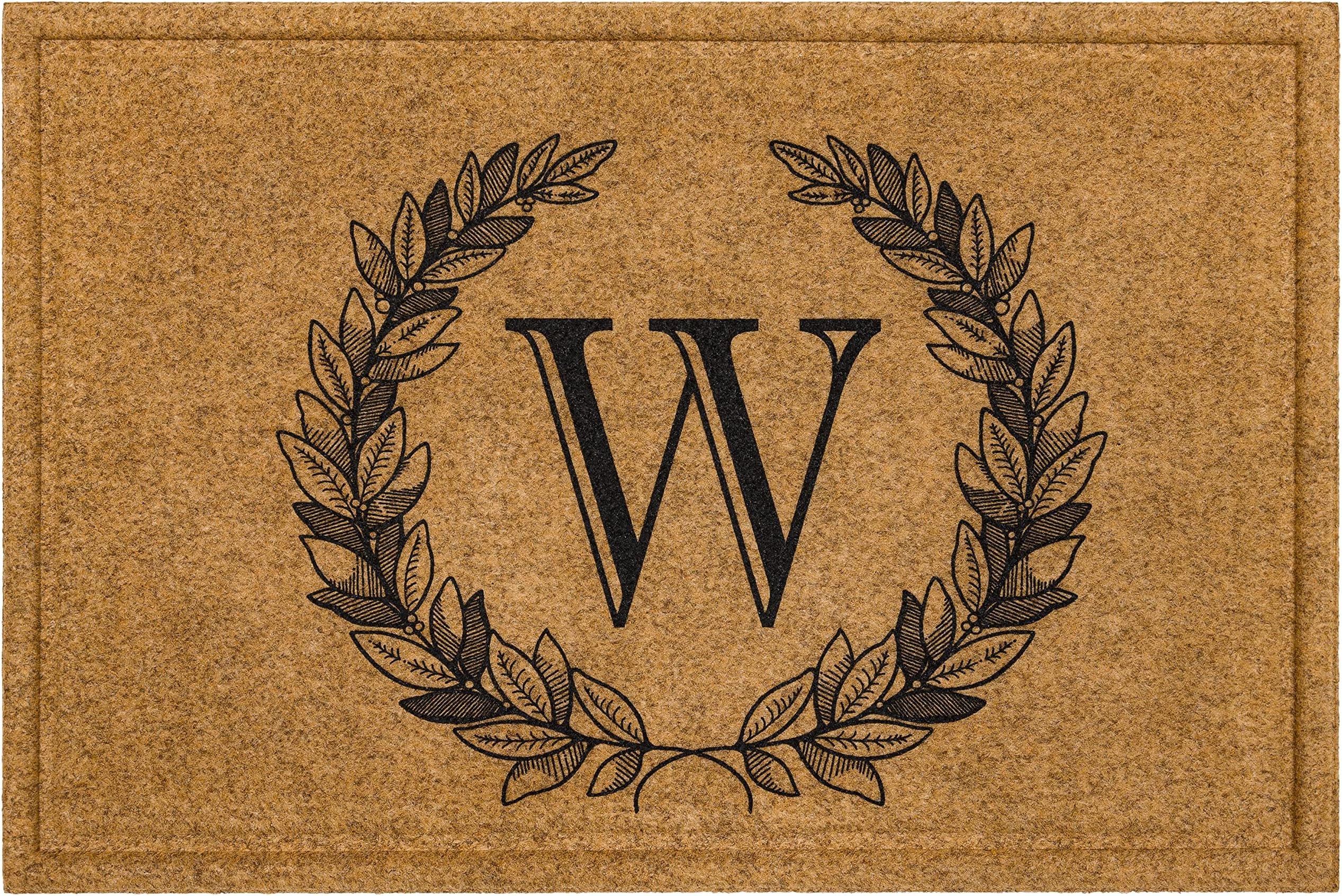 Amazon.com : Calloway Mills 180041925W Monogram Insert Doormat 19" x 25 ...