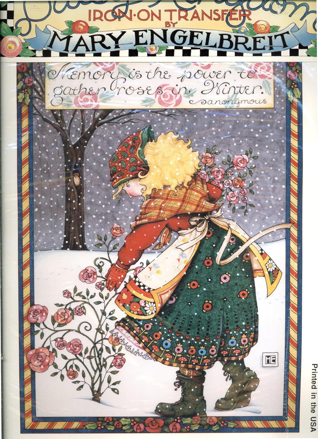 Amazon.com: Mary Engelbreit Daisy Kingdom Iron-on Transfer - Roses in ...