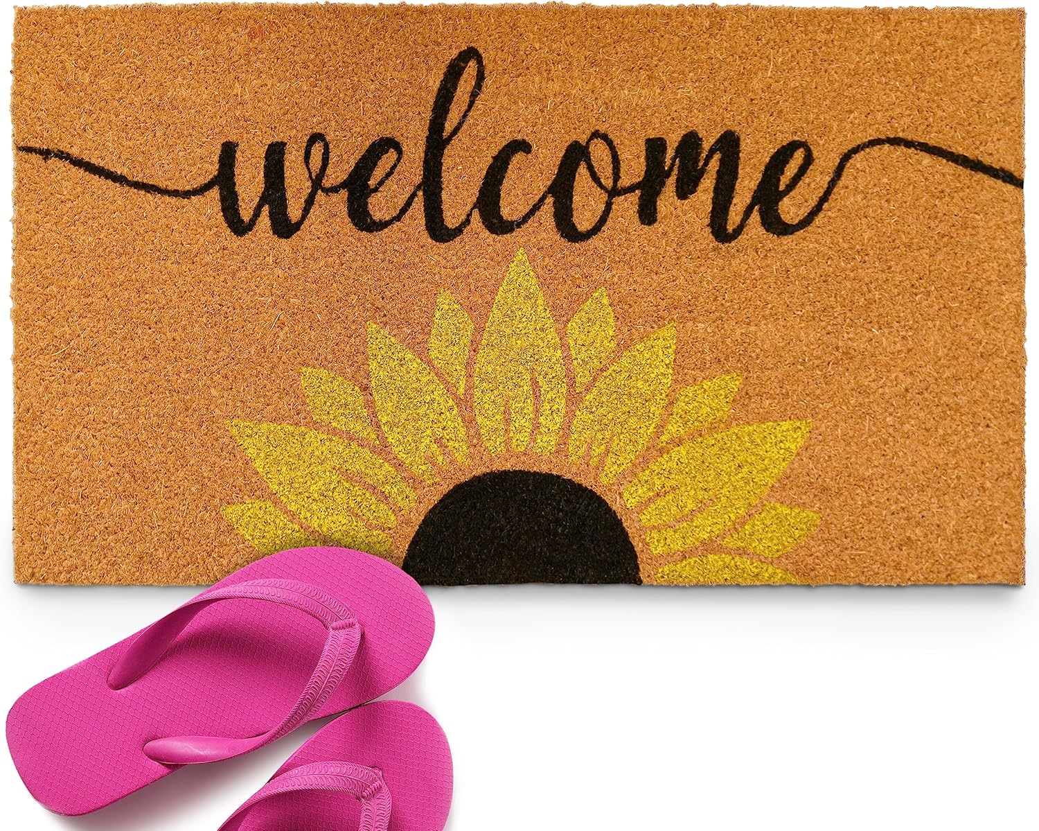 Amazon.com: Sunflower Welcome Mat 30x17 Inch, Sunflower Door Mat ...