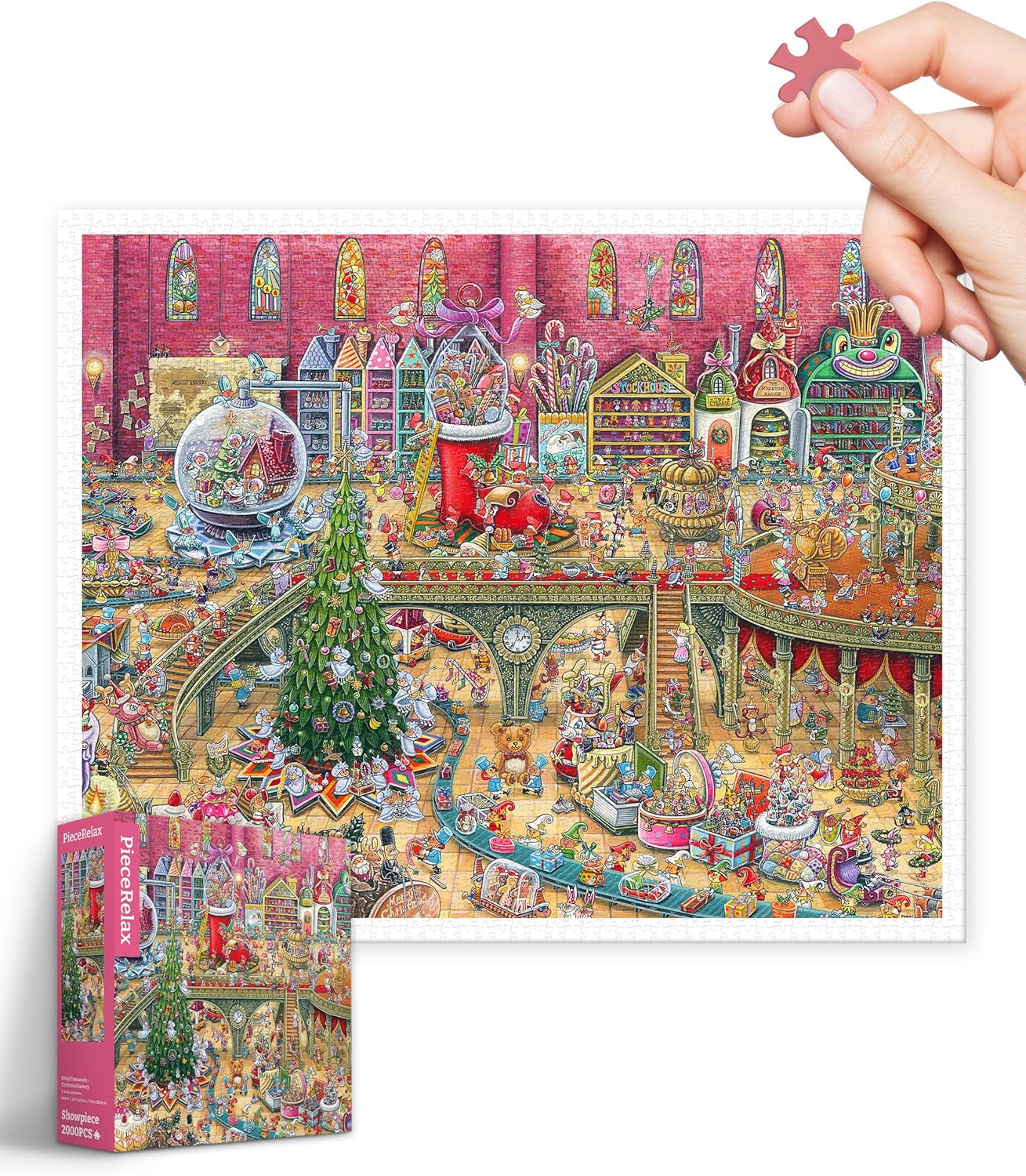 Amazon.com: PieceRelax Plastic Jigsaw Puzzles for Adults 2000 Pieces ...