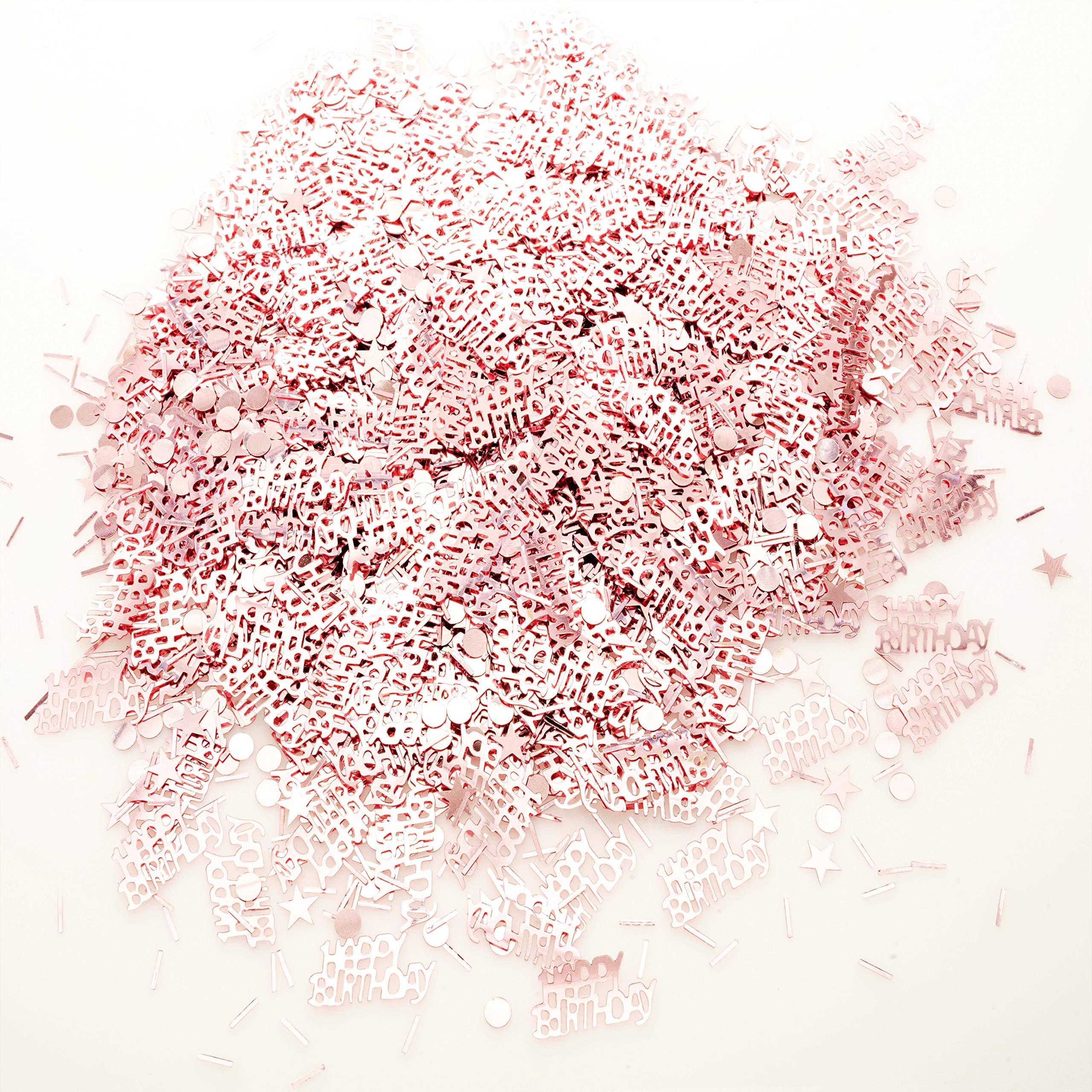 Amazon.com: Rose Gold Happy Birthday Party Table Confetti - Twinkle ...