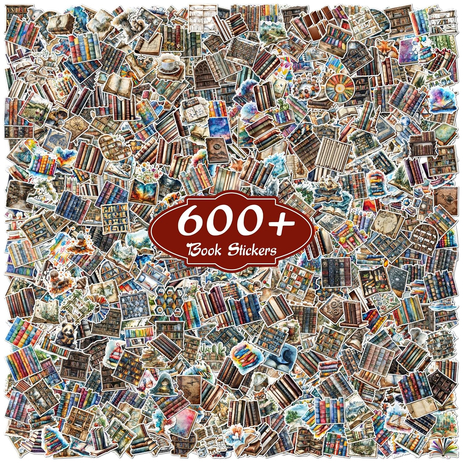 600+ Book Stickers – Aesthetic Library, Reading & Bookshelf Vinyl ...
