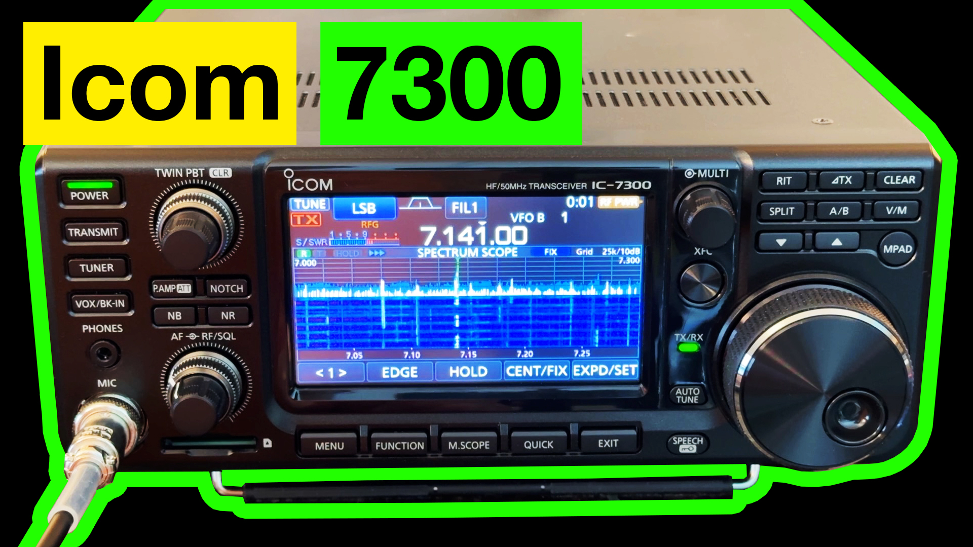 Watch Icom 7300 HF Radio Setup - Connections, Power, and Overall on ...