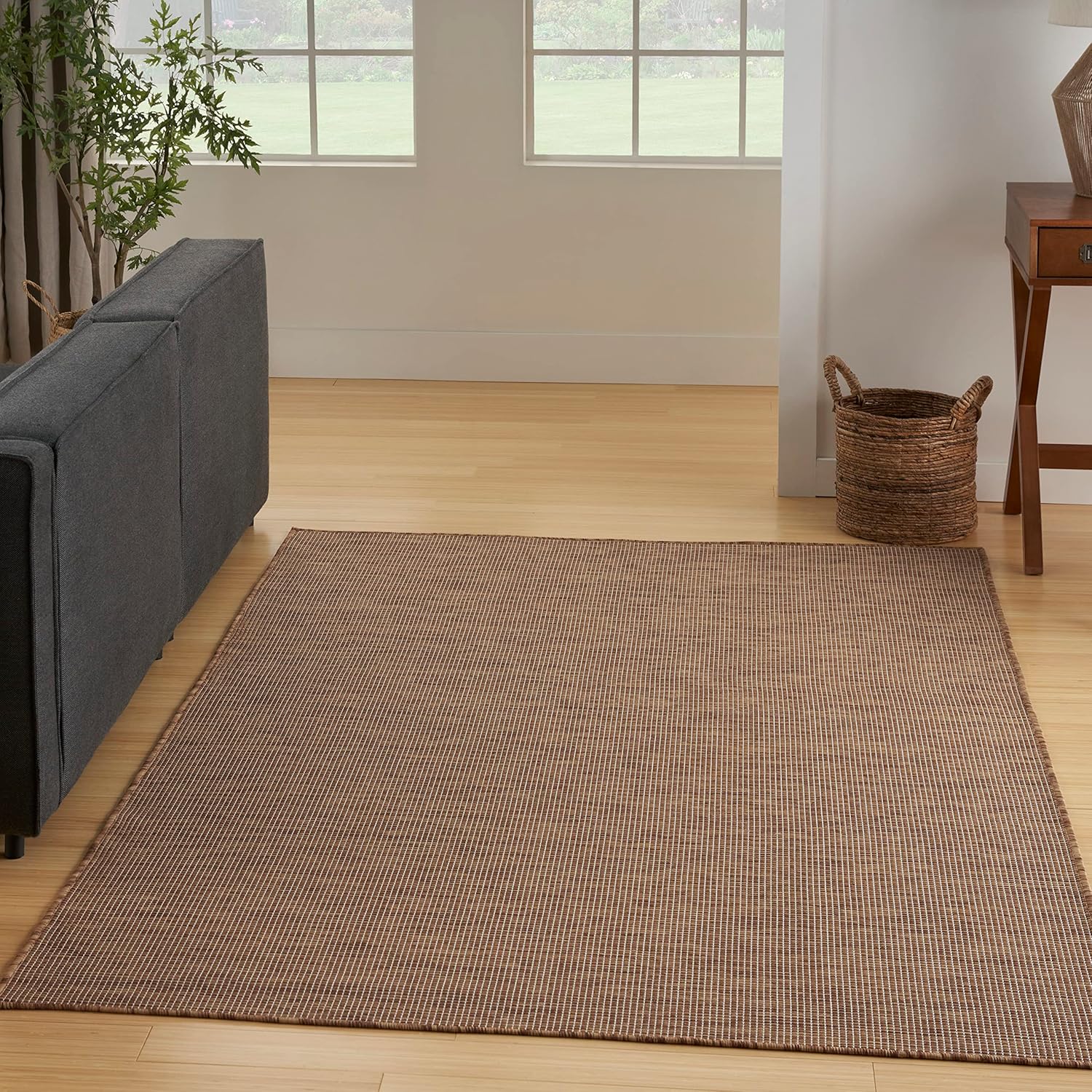 Amazon.com: Nourison Positano Indoor/Outdoor Jute 7' x 10' Area Rug ...