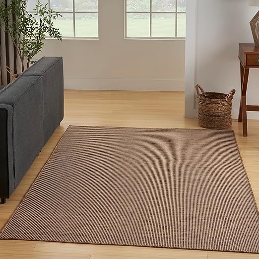 Amazon.com: Nourison Home Positano Indoor/Outdoor Jute 5' x 7' Area Rug ...
