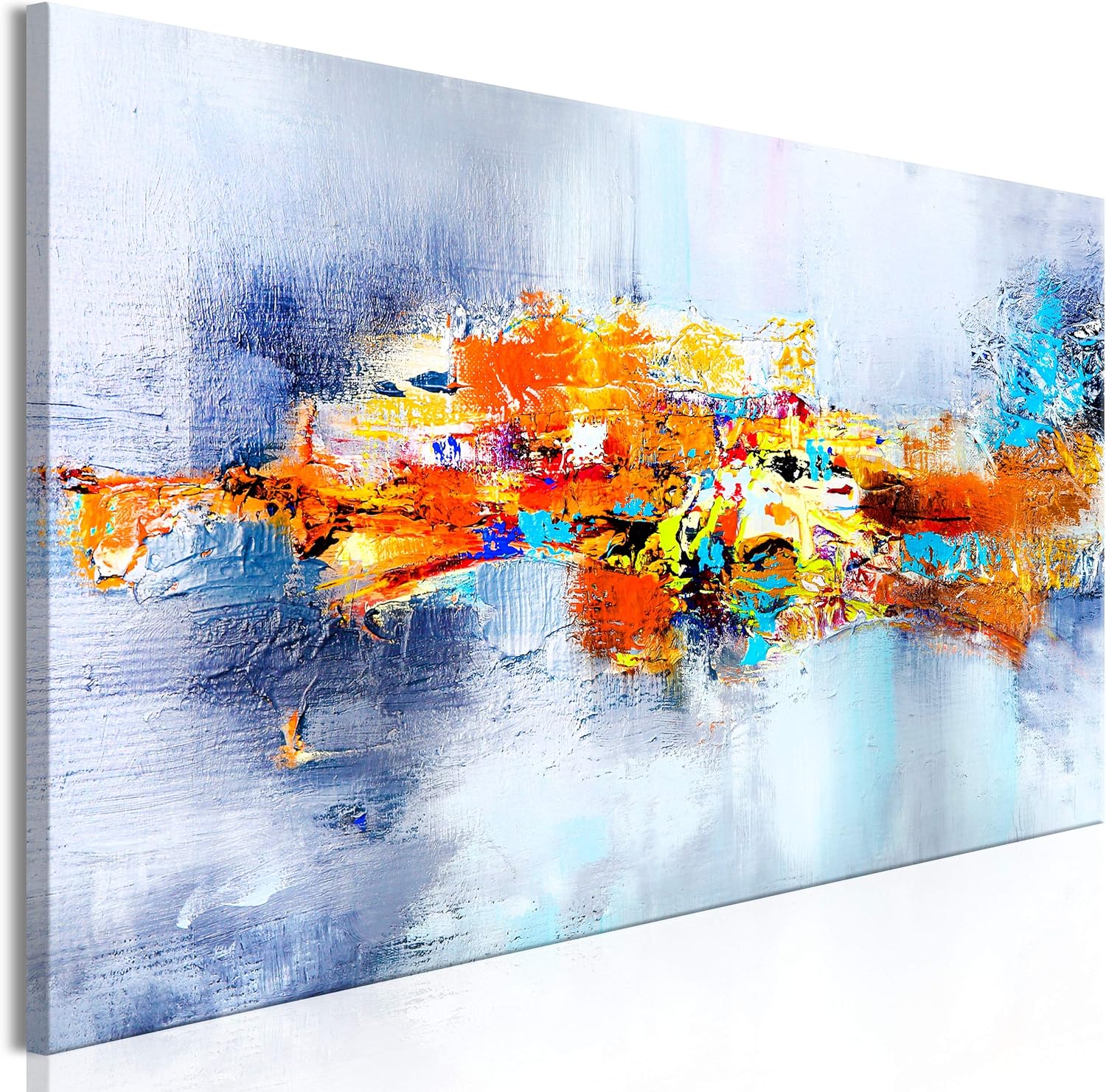 Amazon.de: decomonkey Bilder Abstrakt 120x40 cm 1 Teilig Leinwandbilder Bild auf Leinwand Vlies ...