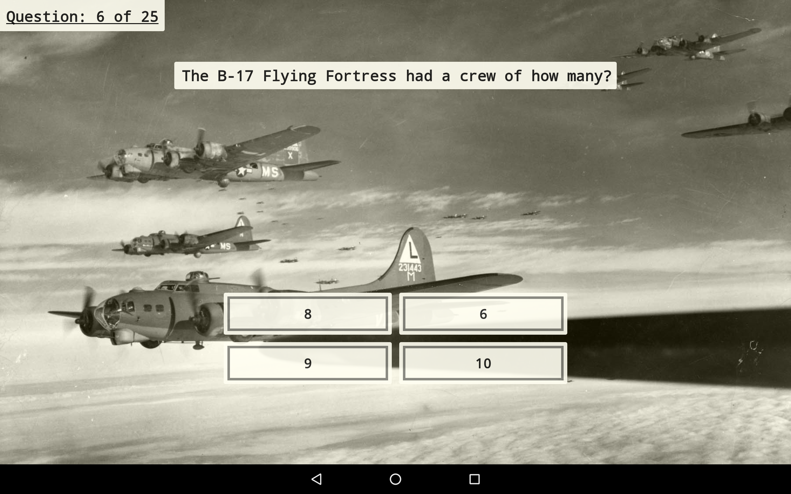 WWII Quiz - App on Amazon Appstore