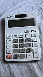 Casio MX-8B Desk Top Calculator, White : Amazon.co.uk: Stationery ...