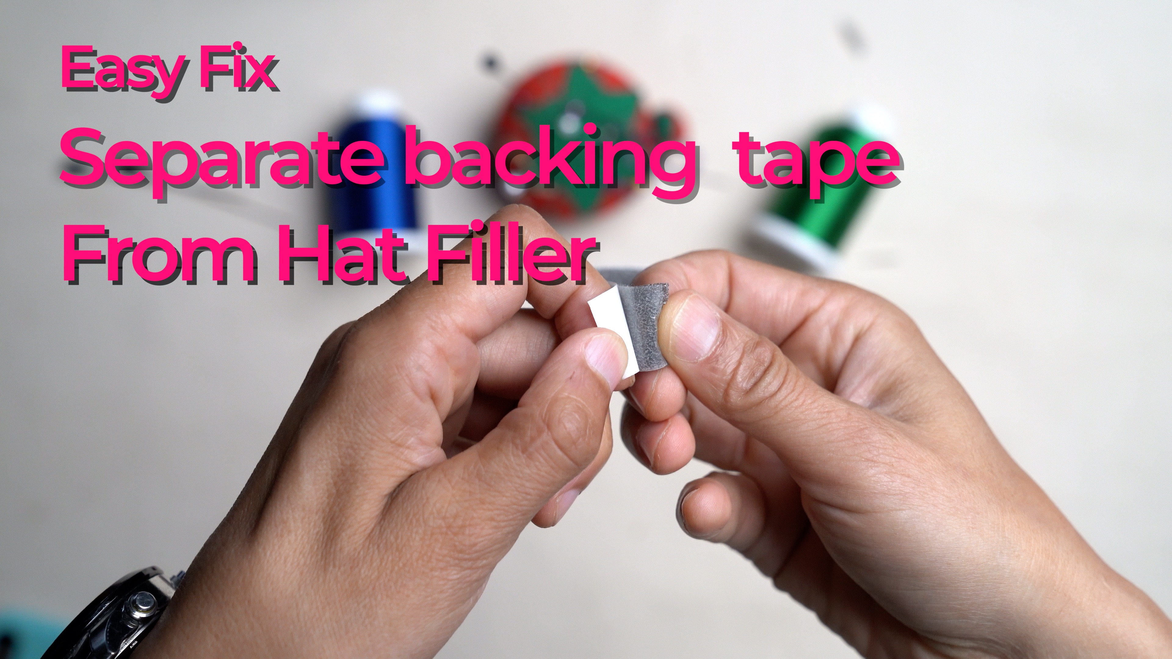 Watch Easy way to separate backing tape from Hat Fillers on Amazon Live