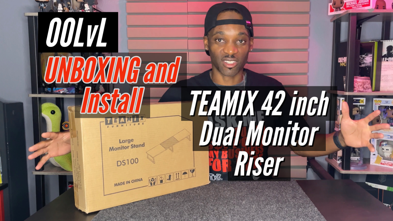 Watch TEAMIX 42 inch Dual Monitor Riser Unboxing and Install on Amazon Live