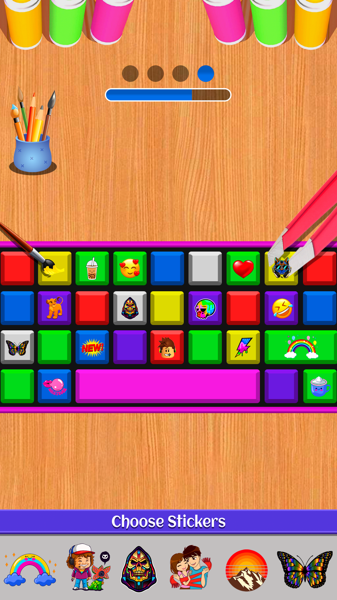 Diy Joystick Color Fill 3D Spray Paint Slime Art Relaxing Diy Asmr ...