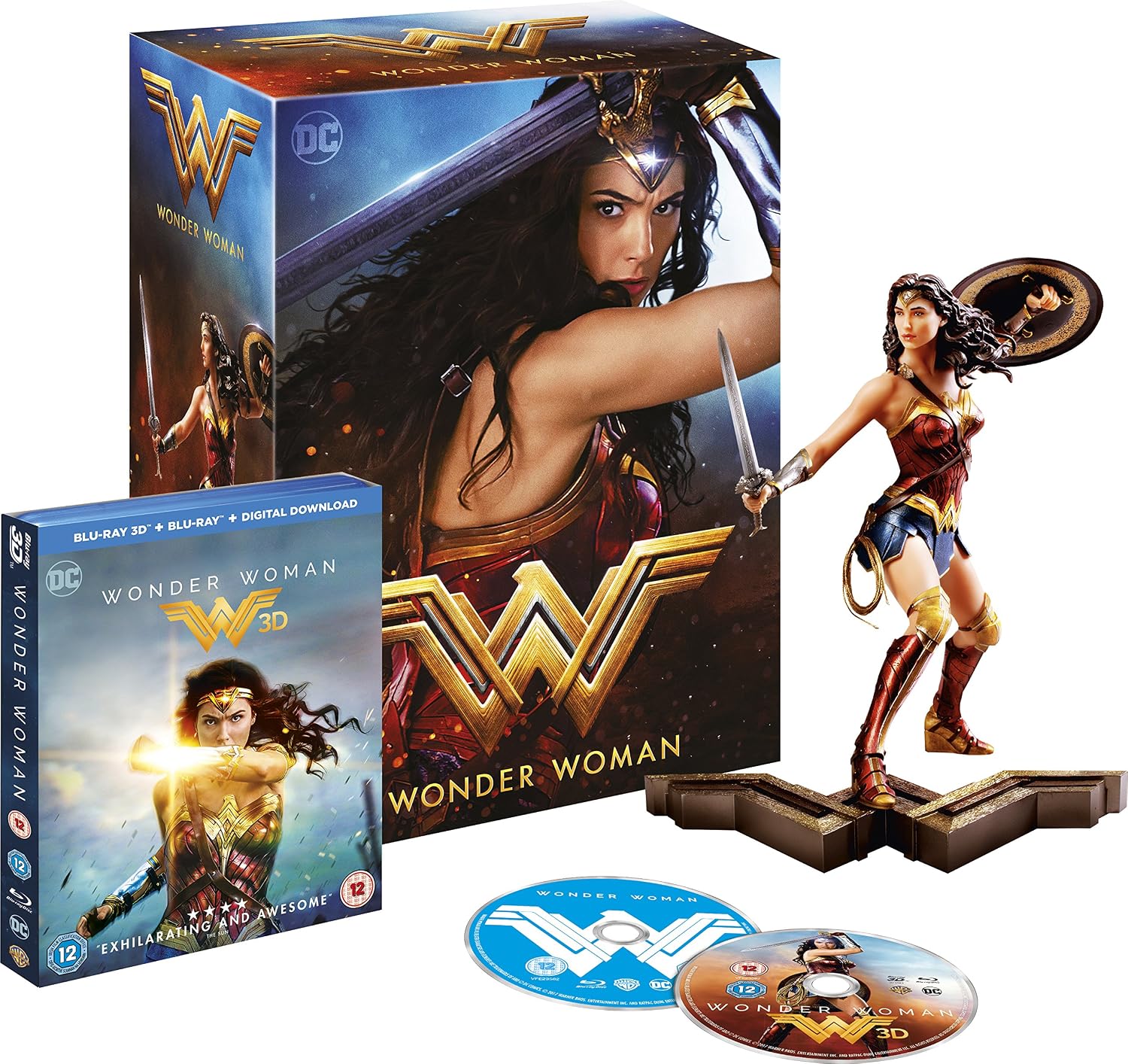 Wonder Woman [Blu-ray 3D + Blu-ray + Digital Download + Limited Edition ...