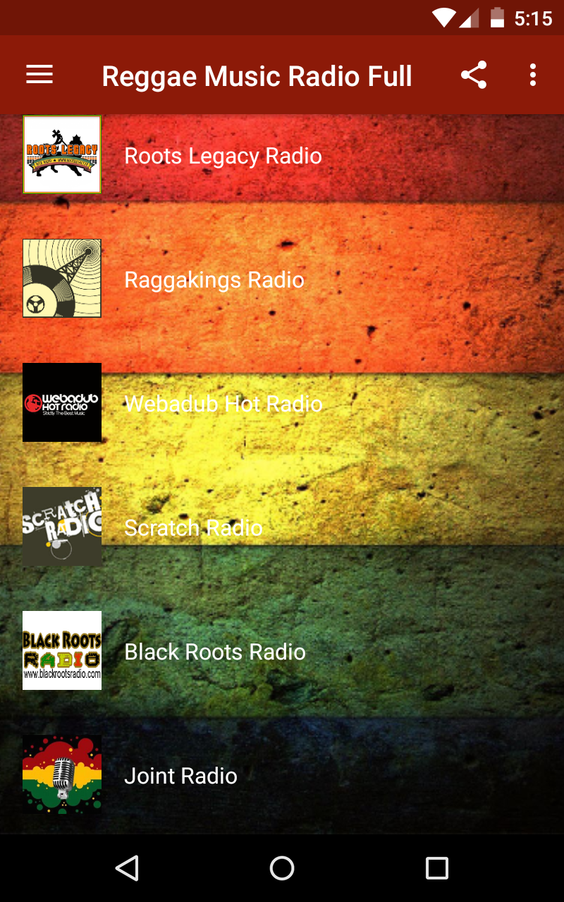 Reggae Music Radio Full - App on Amazon Appstore