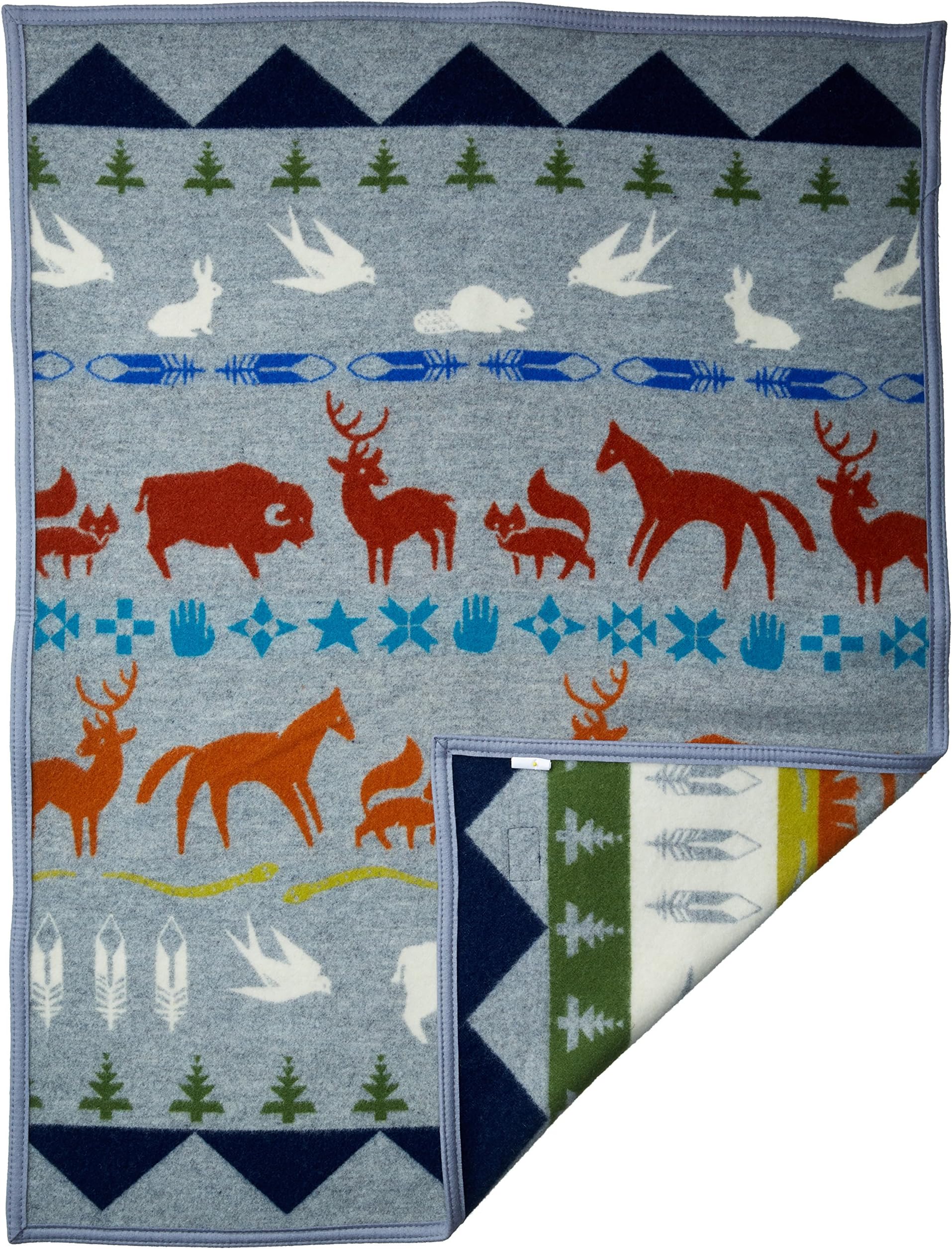 Amazon.com: Pendleton Knit Sherpa Baby Blanket and Beanie Gift Set ...