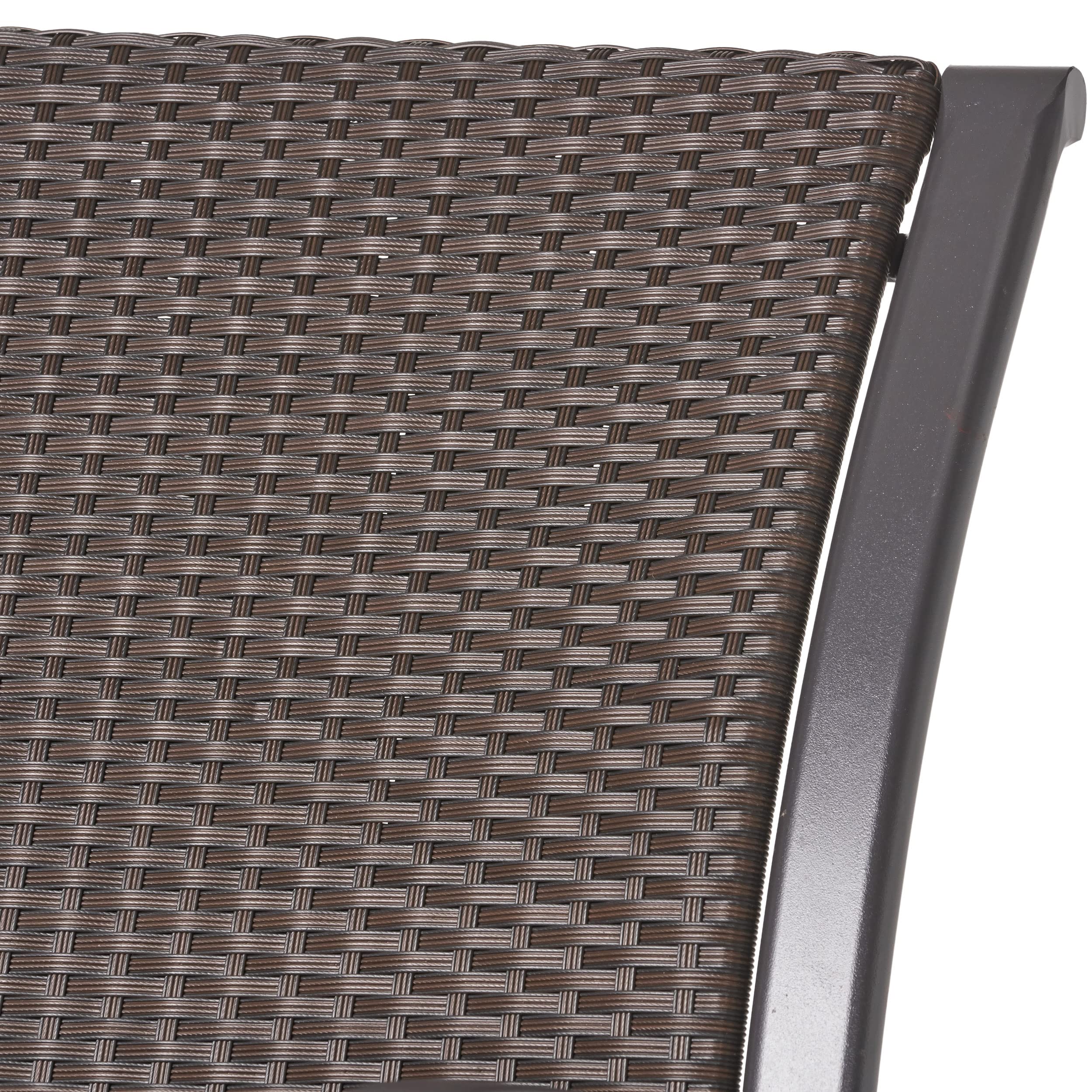 Christopher Knight Home Gracie'S KD Rocking Chair, Dark Brown Ridged