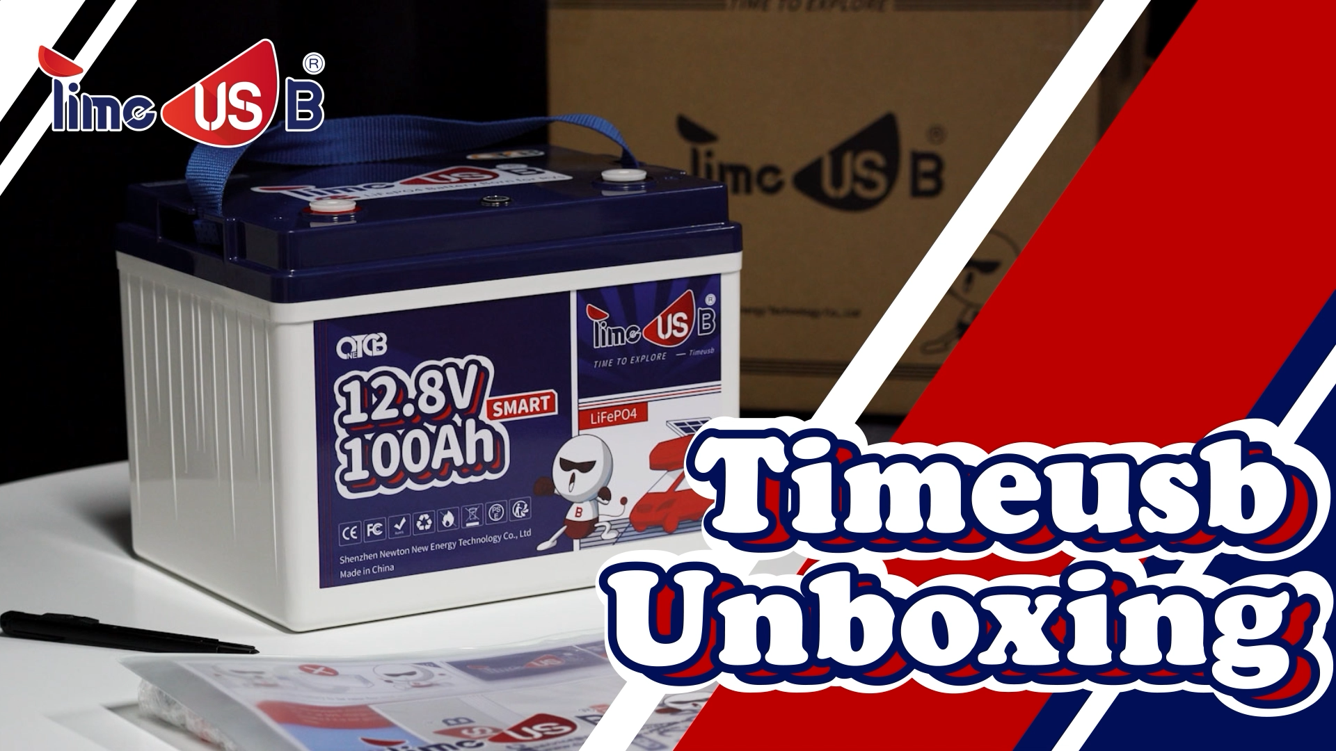 Watch Timeusb 12V 100Ah Smart LiFePO4 Battery on Amazon Live