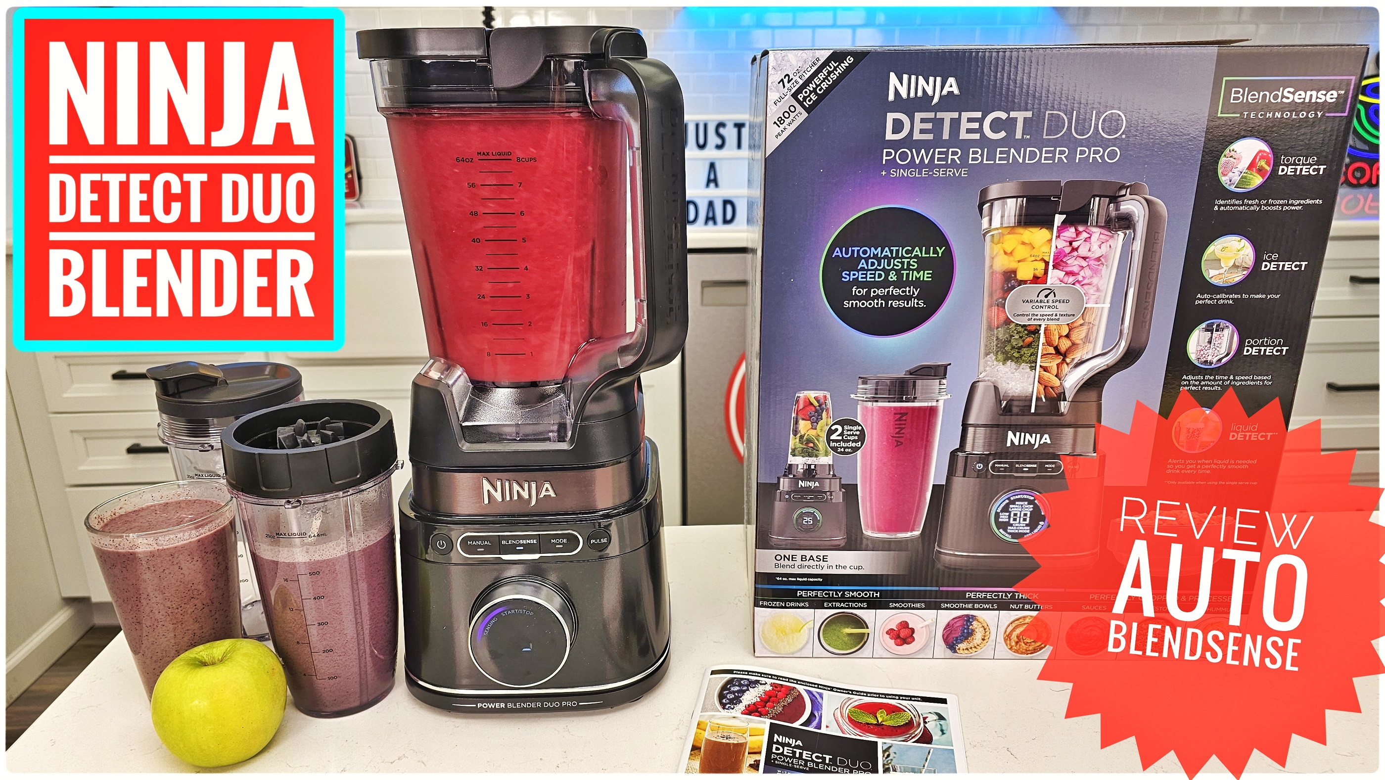Watch Ninja Detect Duo Blender Review. Makes Great Smoothies! on Amazon ...