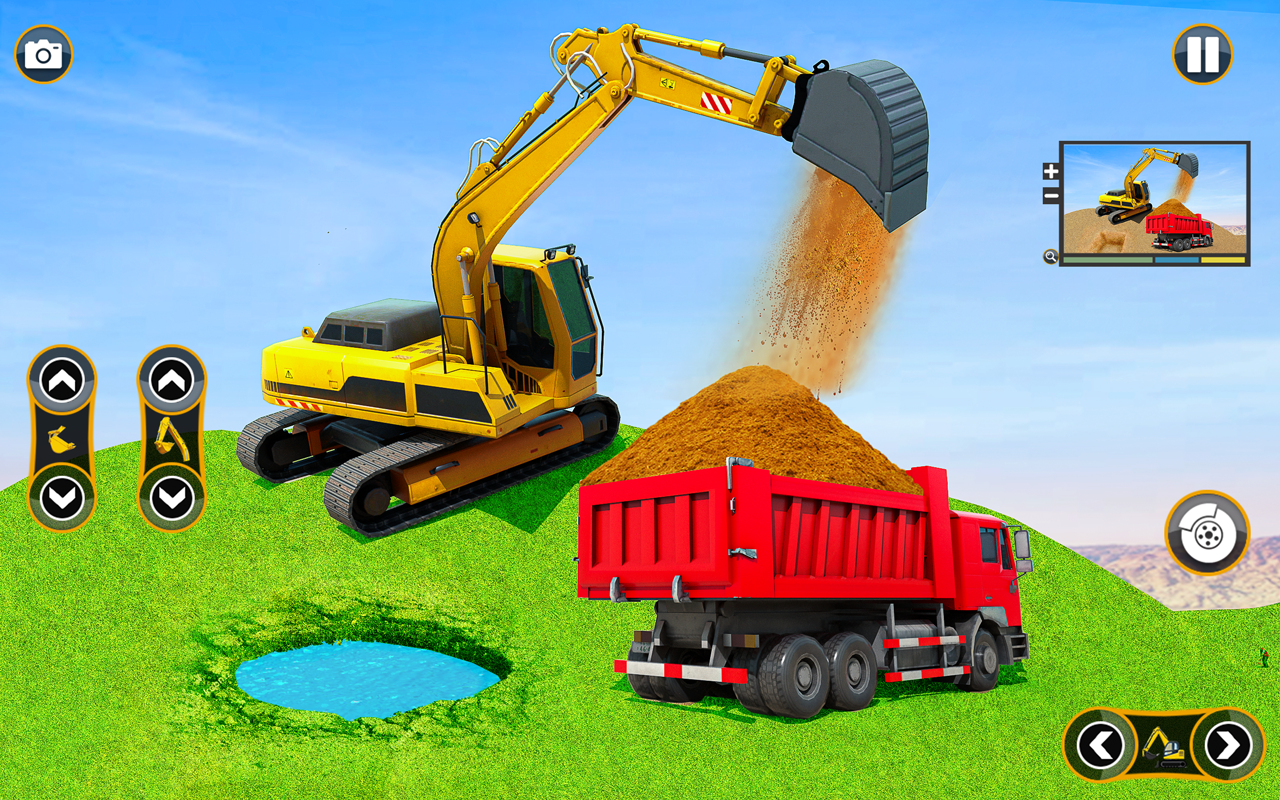 City Construction Simulator Crane Games - Snow Excavator Games - Road ...