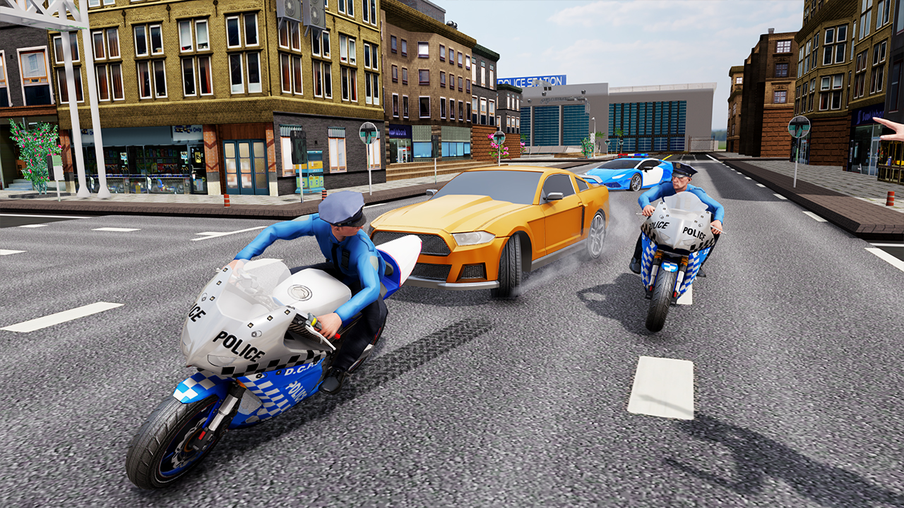 Crime Town Police Prisoners Bike Chase : Police Bike Driving Pro ...