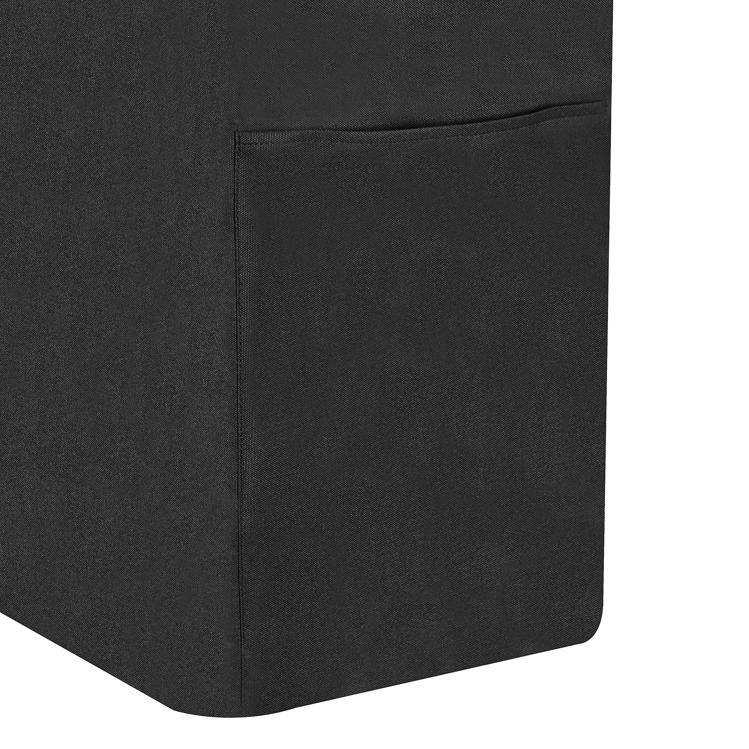 Black Hampers for Laundry, 100L Foldable Laundry Basket Bamboo, Clothes ...