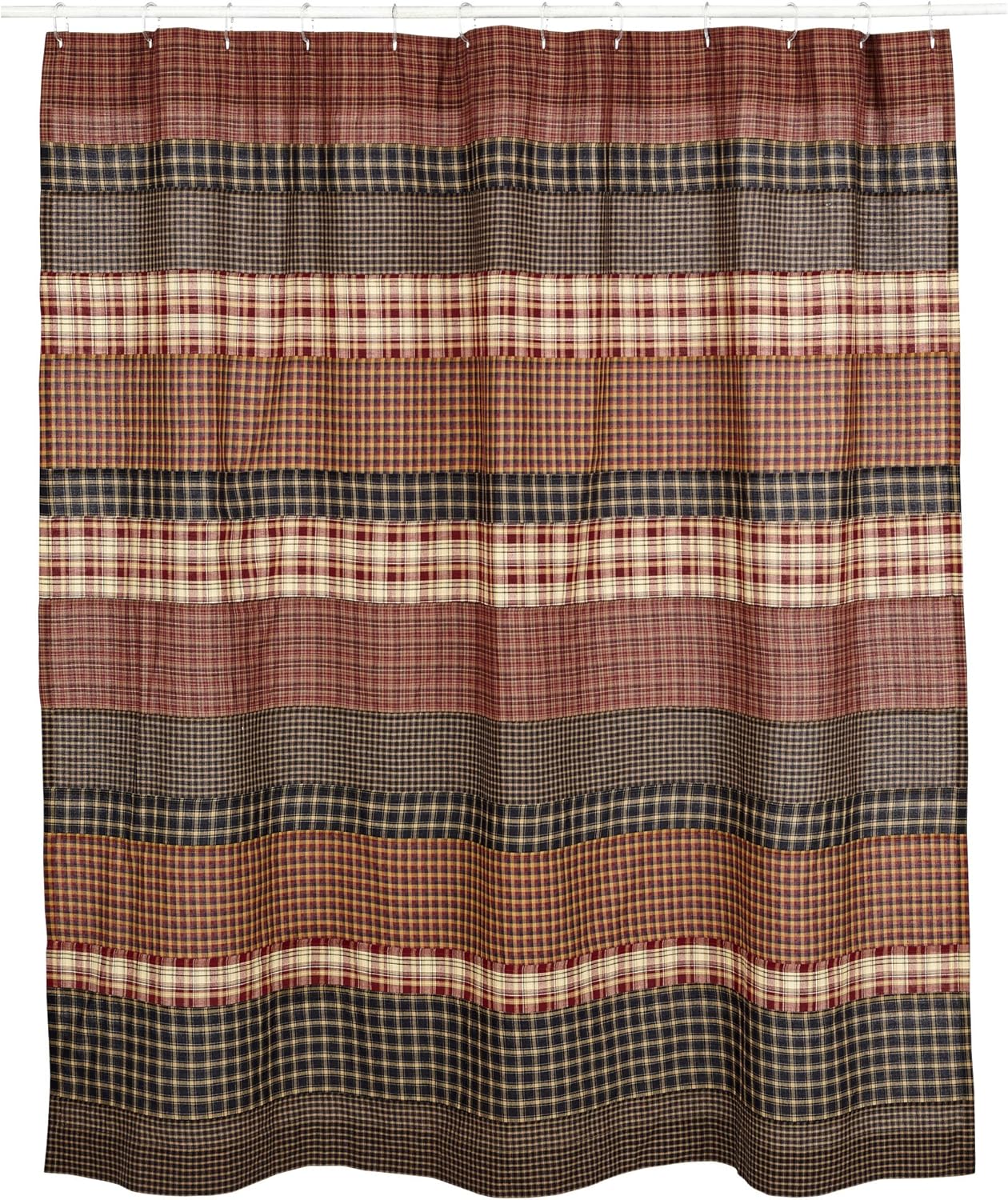 Amazon.com: VHC Brands Beckham Shower Curtain 72x72 Country Rustic ...