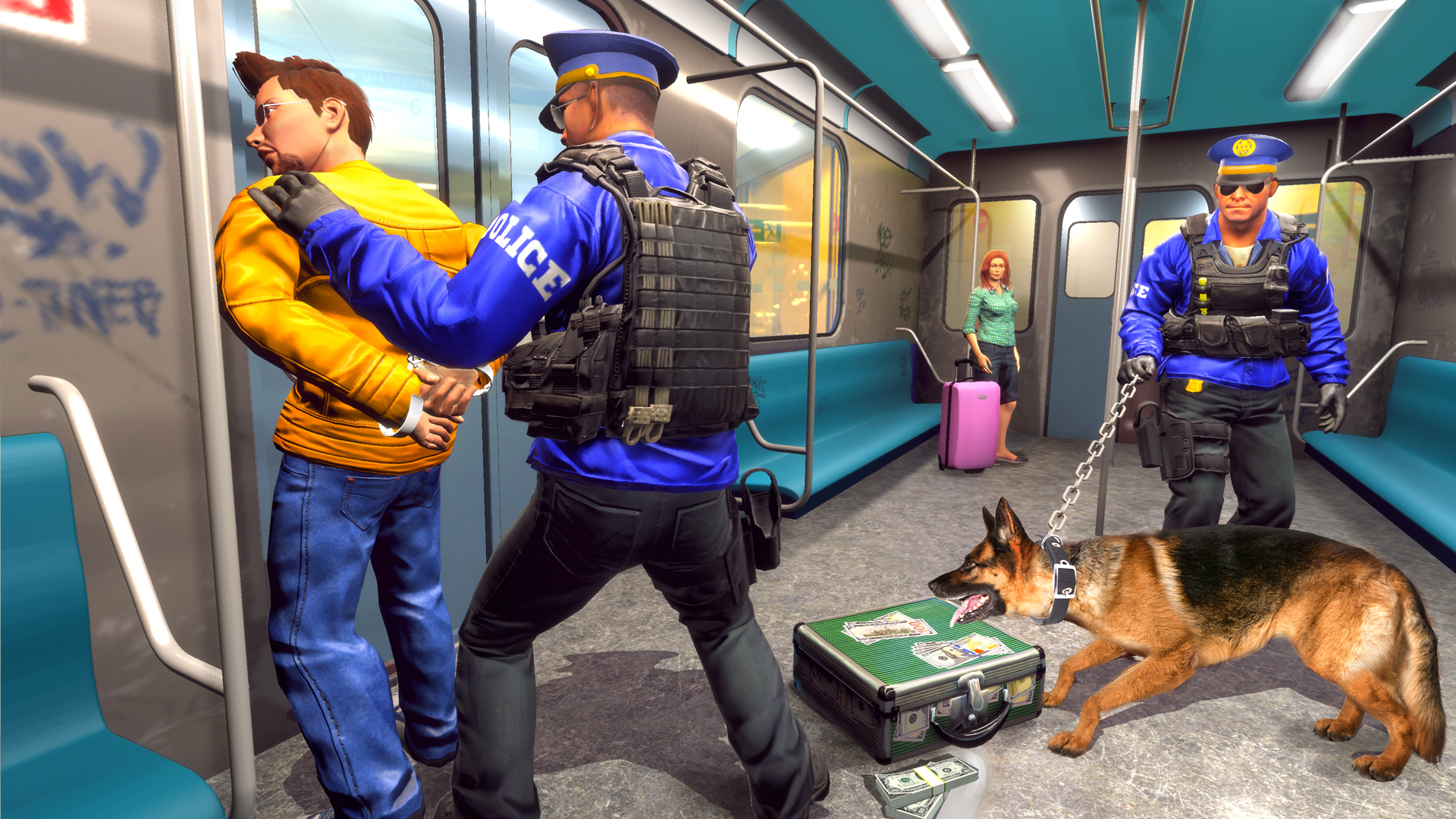US Police Dog Subway Simulator - Jail Break Prison Escape & City Crime ...