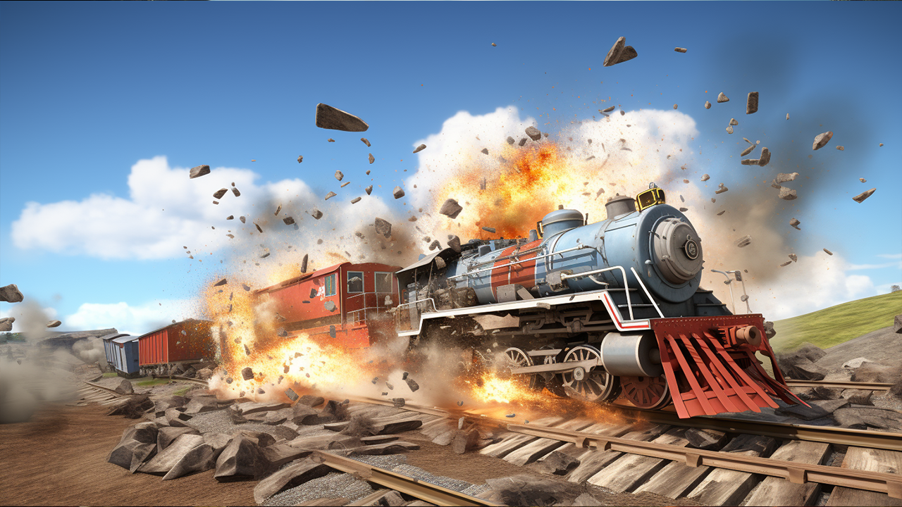 Train Derby Demolition Action Game 2023 - Packed Arena Battles Crash ...