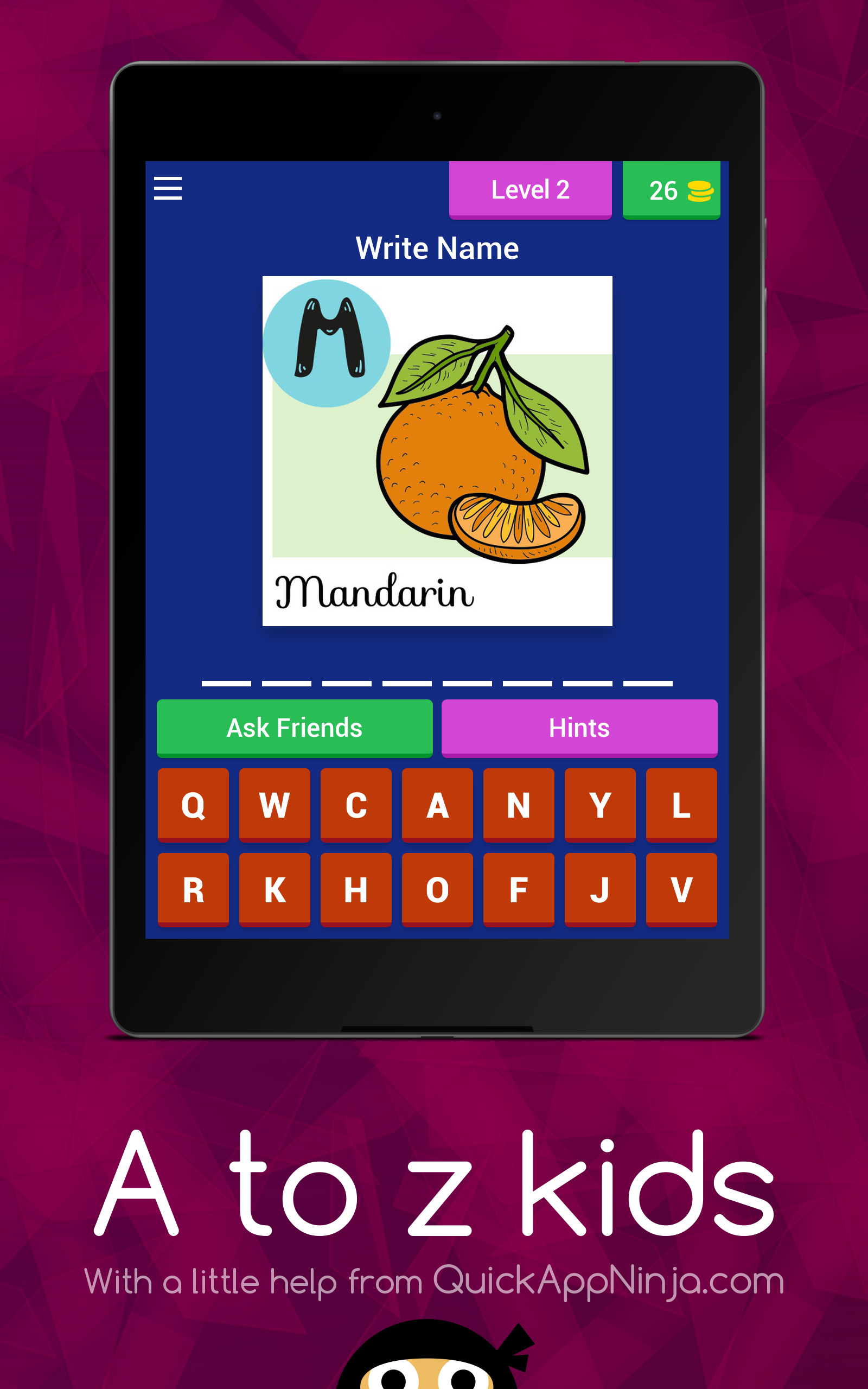 A to z kids - App on Amazon Appstore