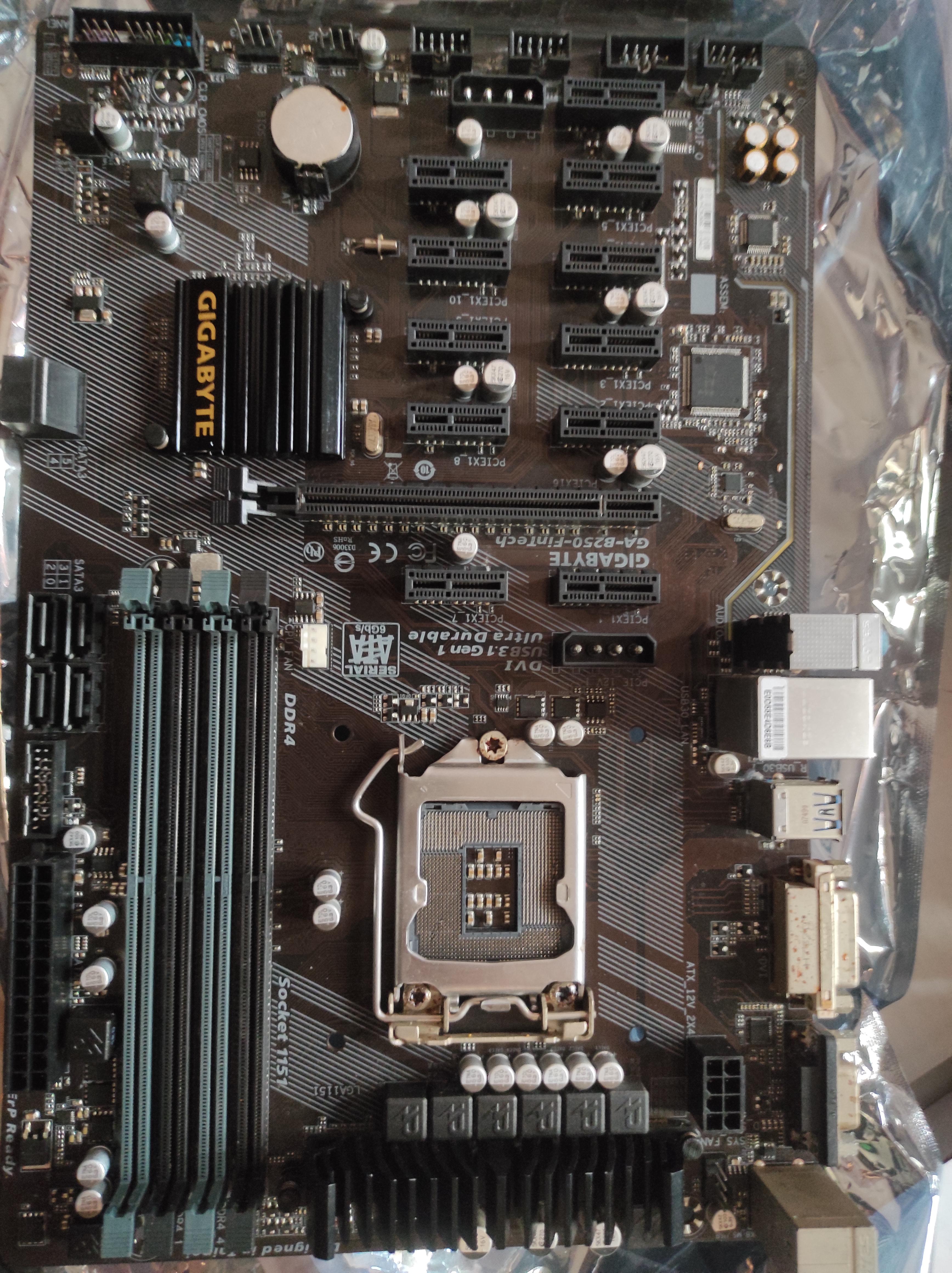 Amazon.in: Buy GIGABYTE GA-B250-FinTech LGA 1151 Intel B250 Mining ...