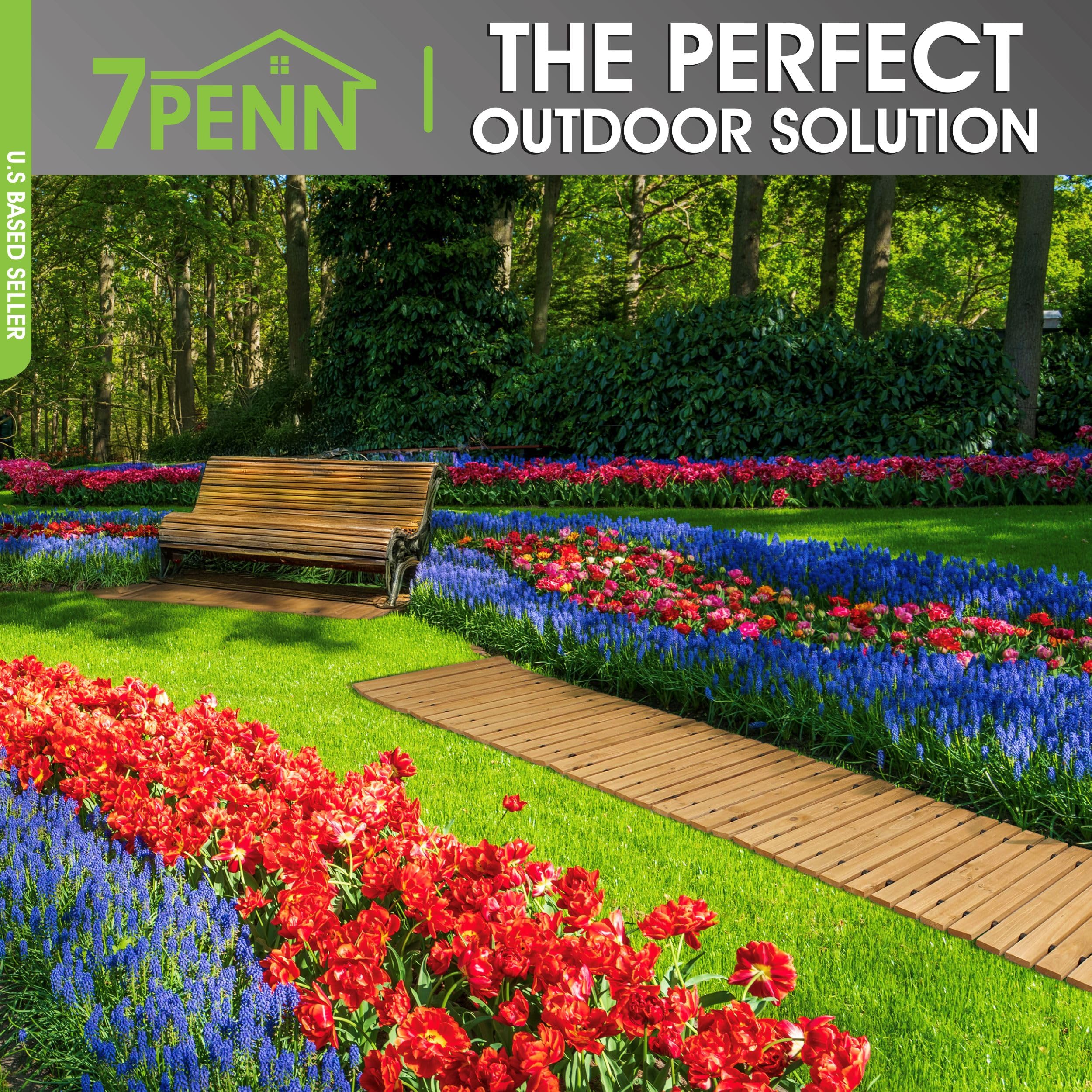 Snapklik.com : 7Penn Garden Pathway Wood 8ft Roll Out - Weather ...