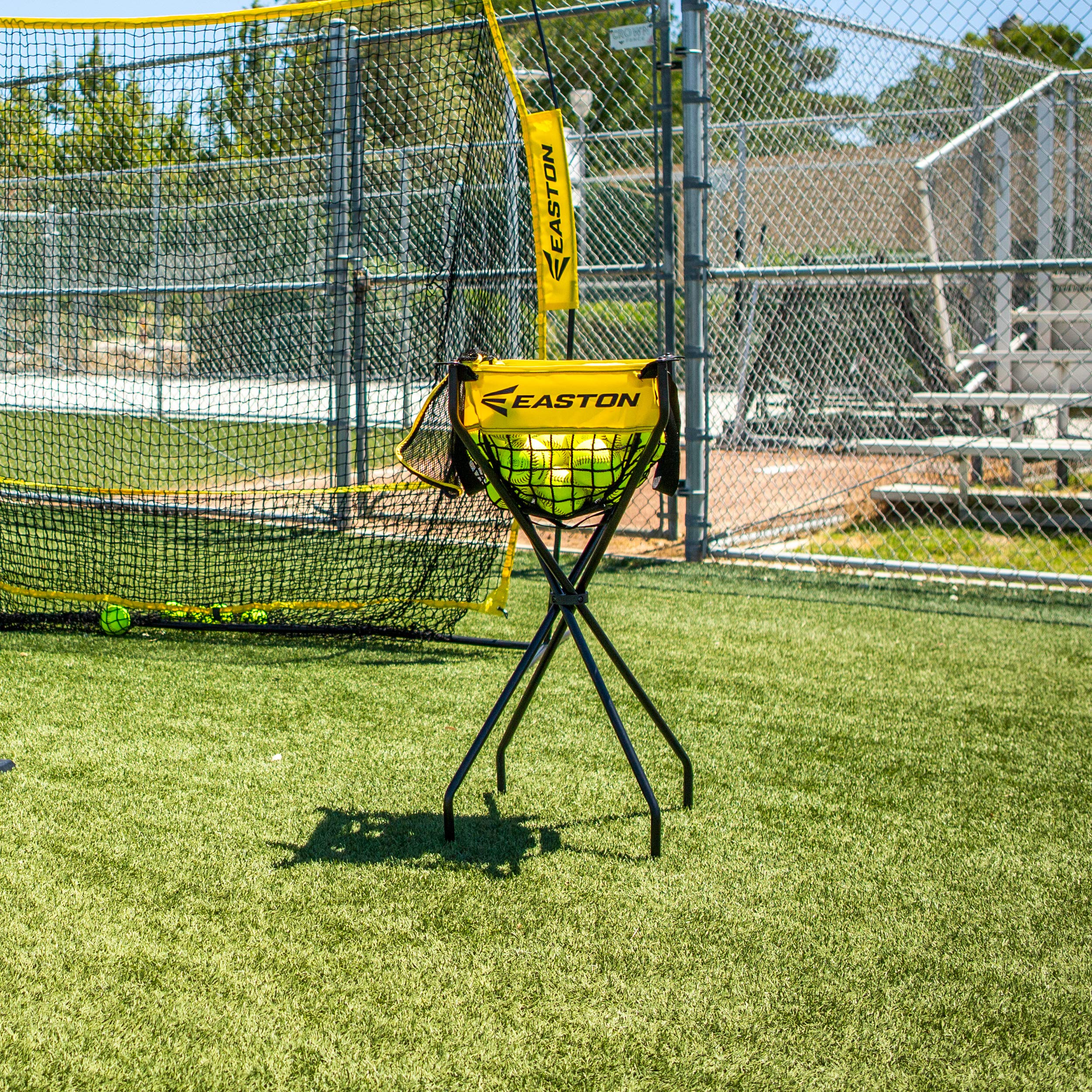 Easton | PROFESSIONAL BALL CADDY | Stand Included | Holds 100 ...