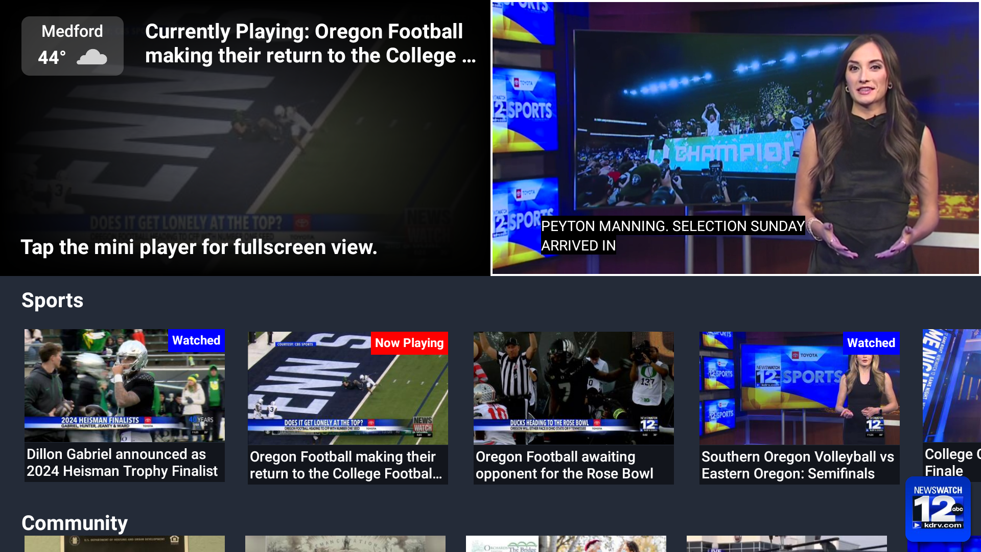 KDRV NewsWatch 12 - Breaking News & Weather - App on Amazon Appstore