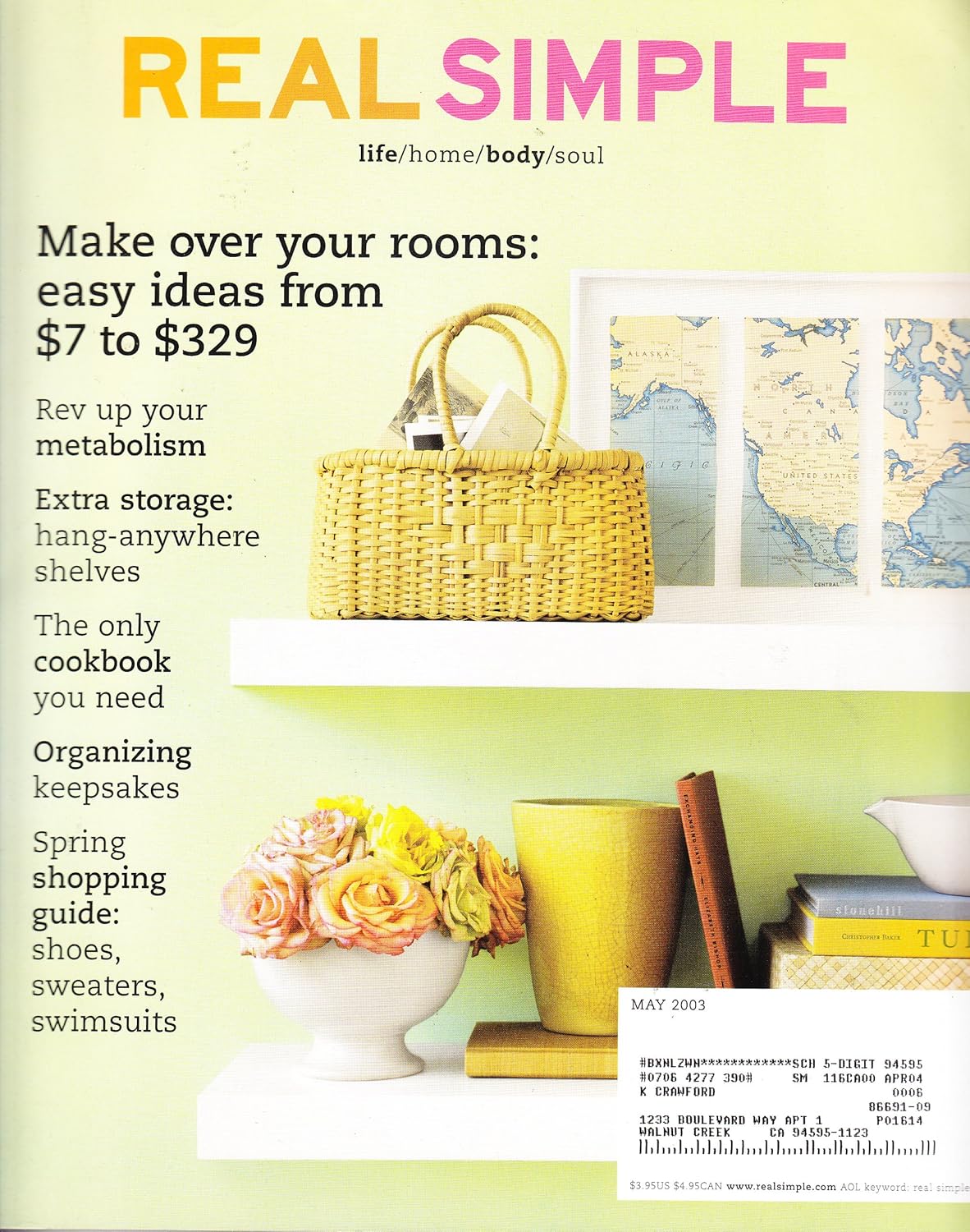 Real Simple Magazine May 2003 - Make Over Your Rooms: Amazon.com: Books