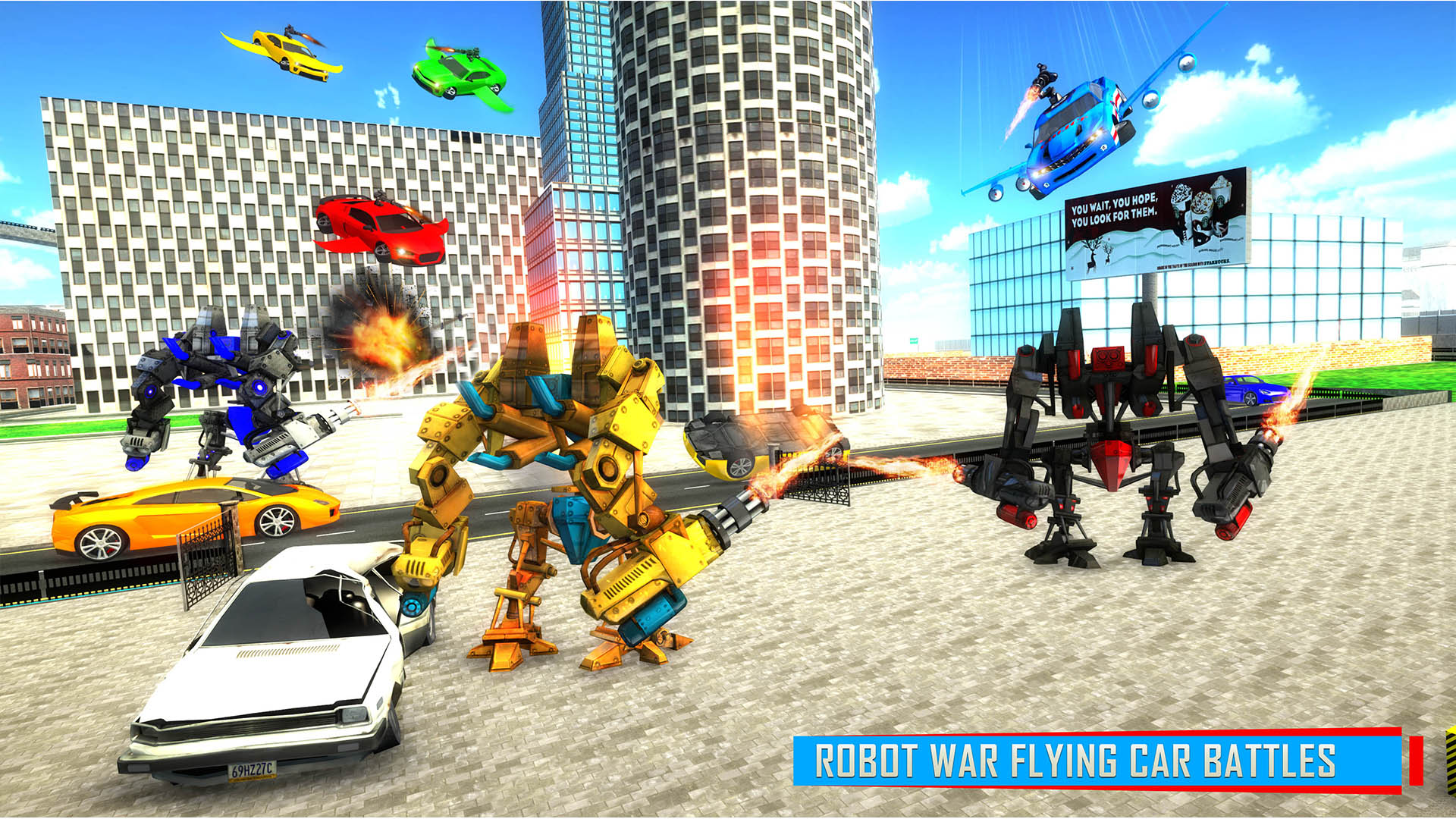 US Police Transform Robot Car Cop Flying Car Wars - App on Amazon Appstore