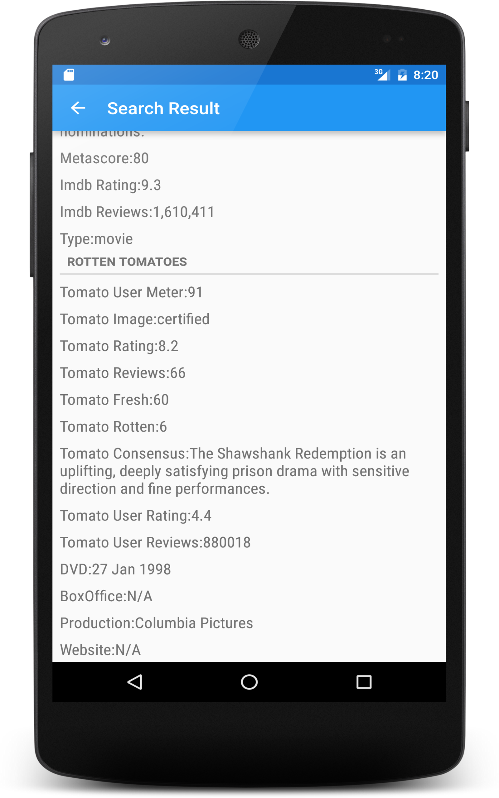 Movie Info - Search movies - App on Amazon Appstore