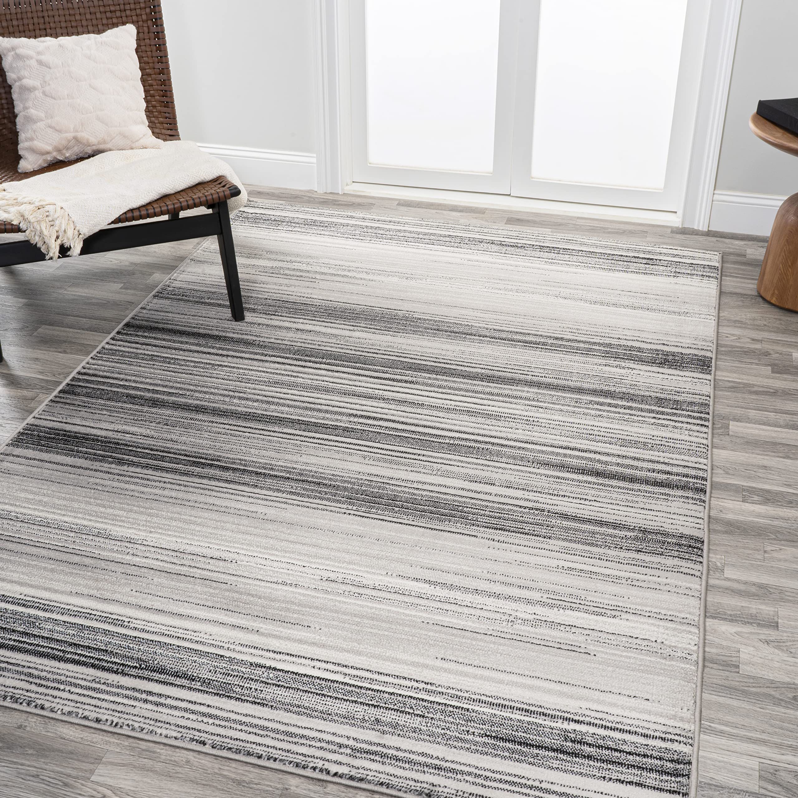 JONATHAN Y LUX103A-8 Austin Gradient Striped Indoor -Area Rug, Modern ...