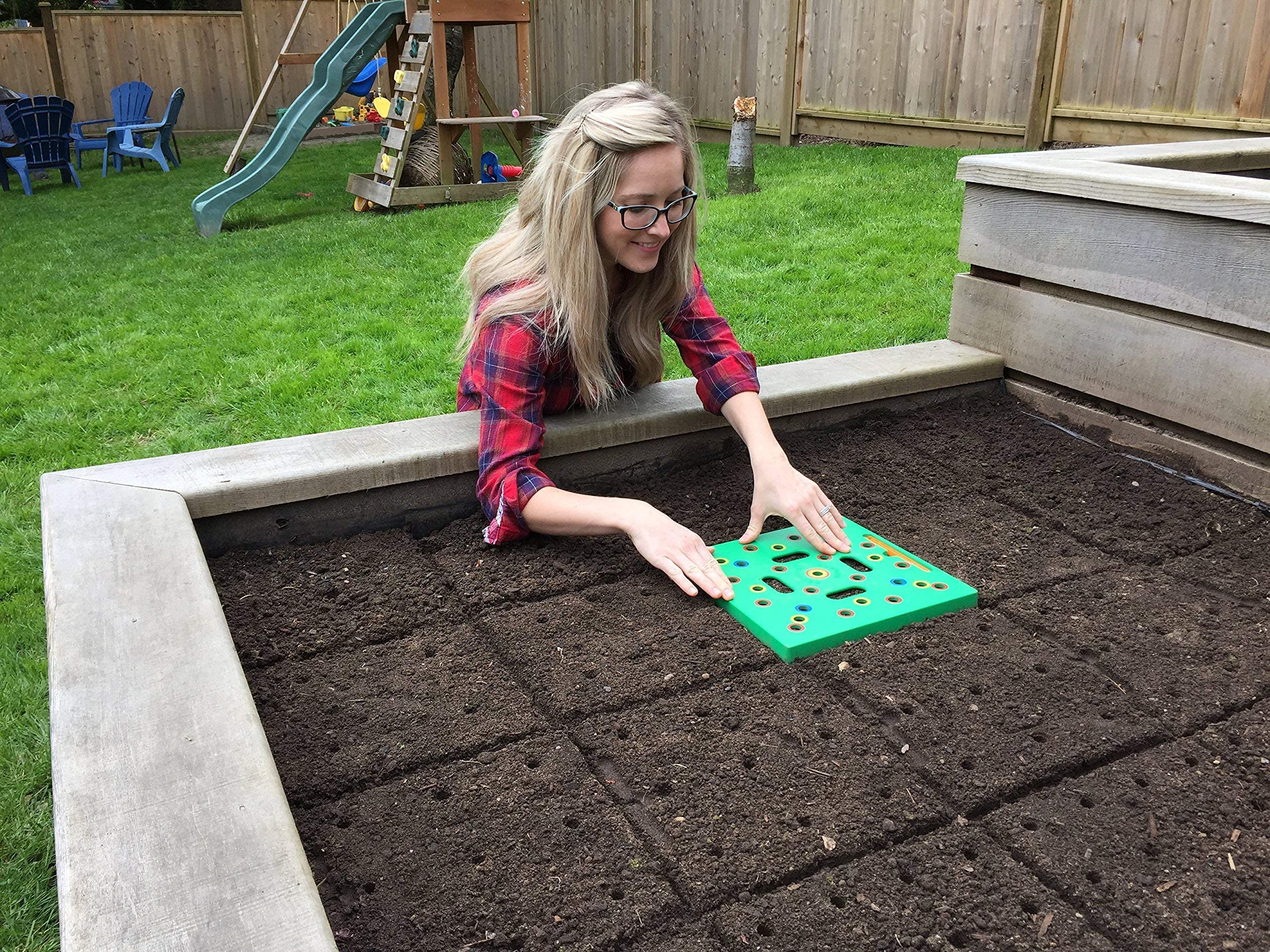 Square Foot Gardening Template by Seeding Square – Garden Seed Planter ...