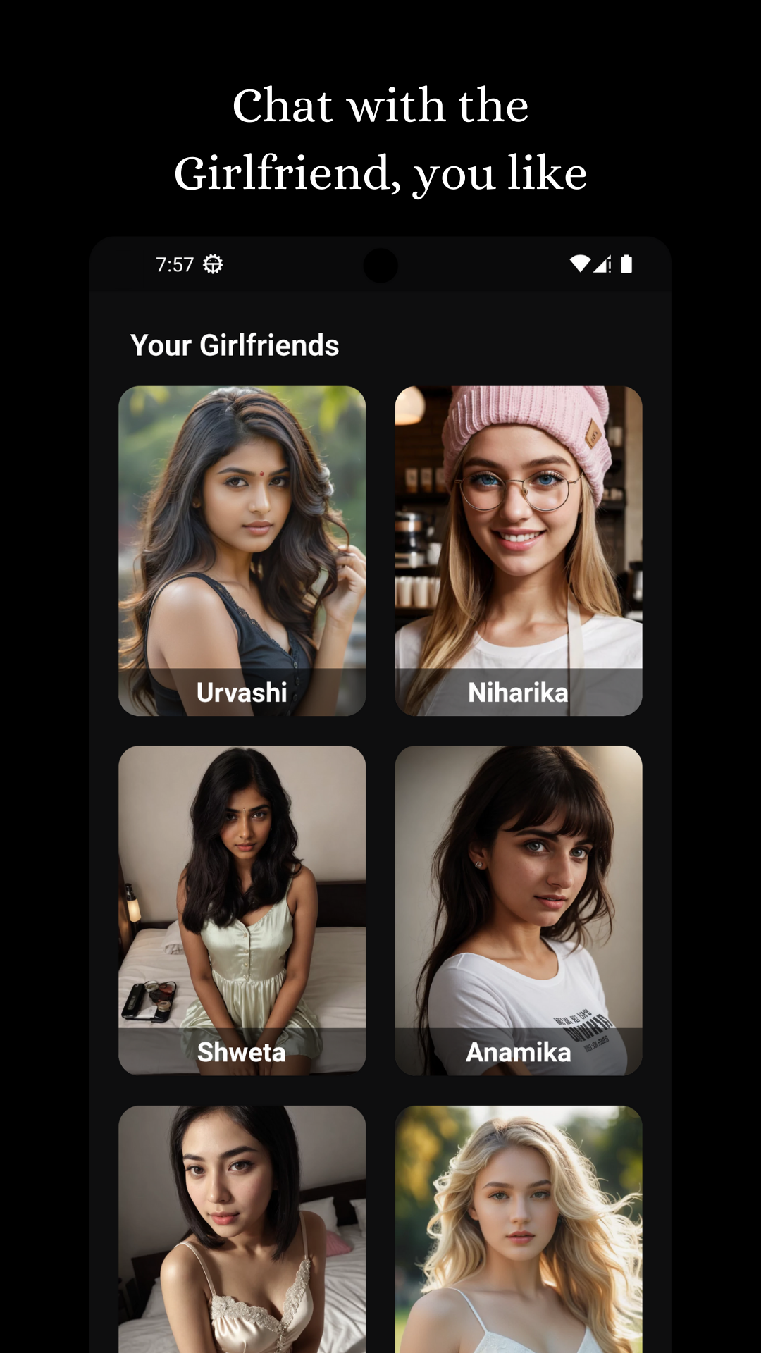 Urvashi AI Girlfriend - Conversational AI, Virtual Relationship, Chat With AI Girlfriend - App ...