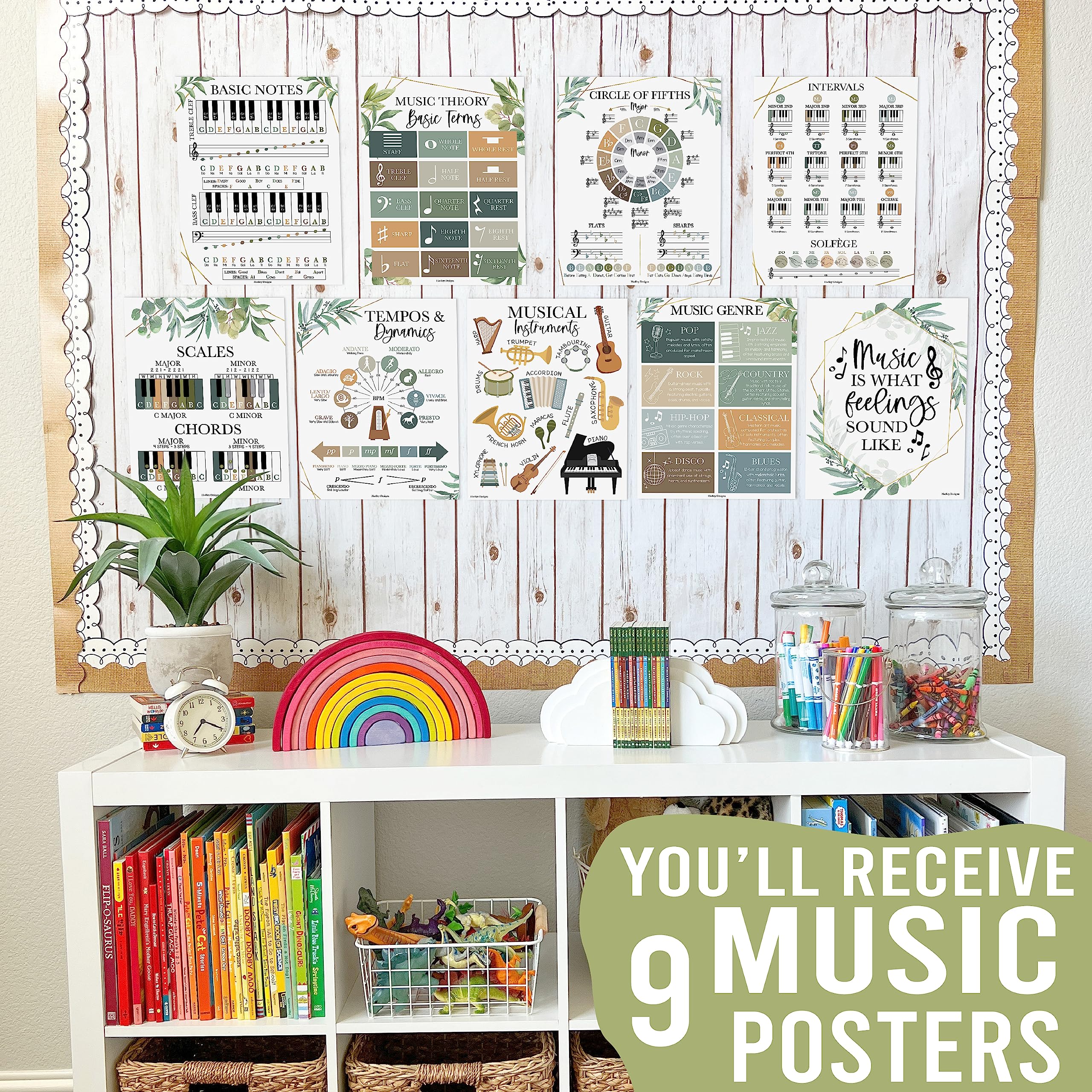 Posters For Room 9 Boho Music Classroom Posters Choir Posters, Solfege ...