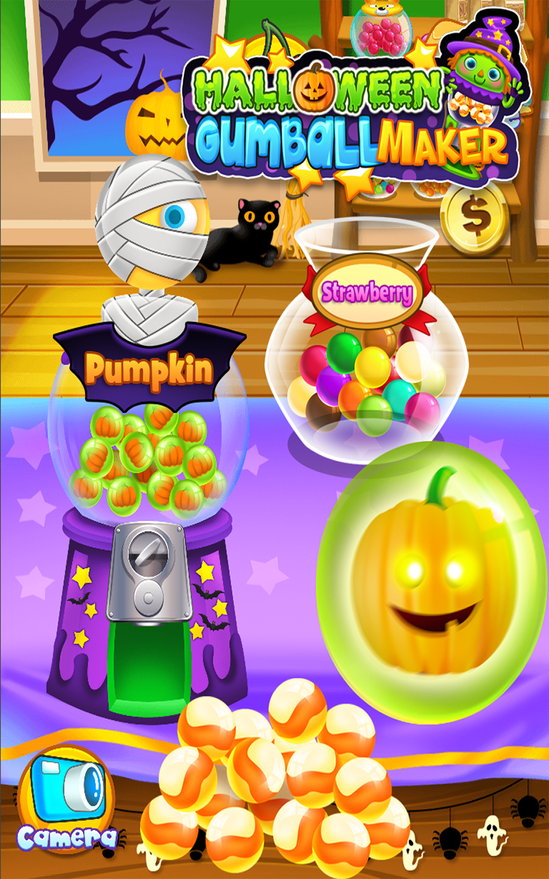 Halloween Bubble Gum Maker - Kids Gumball & Dessert Food Cooking Games ...